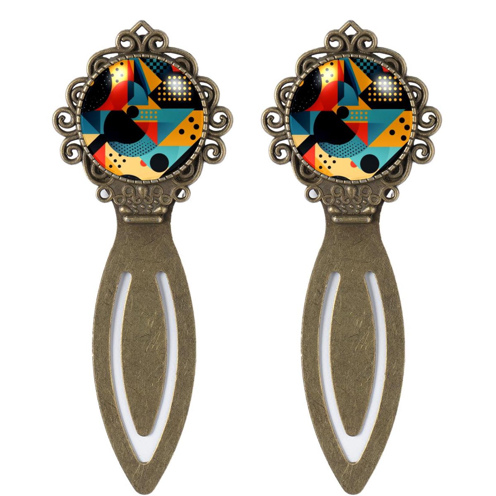 Geometric cubes Vintage Copper-Colored Lace Bookmarks: Stainless Steel ...