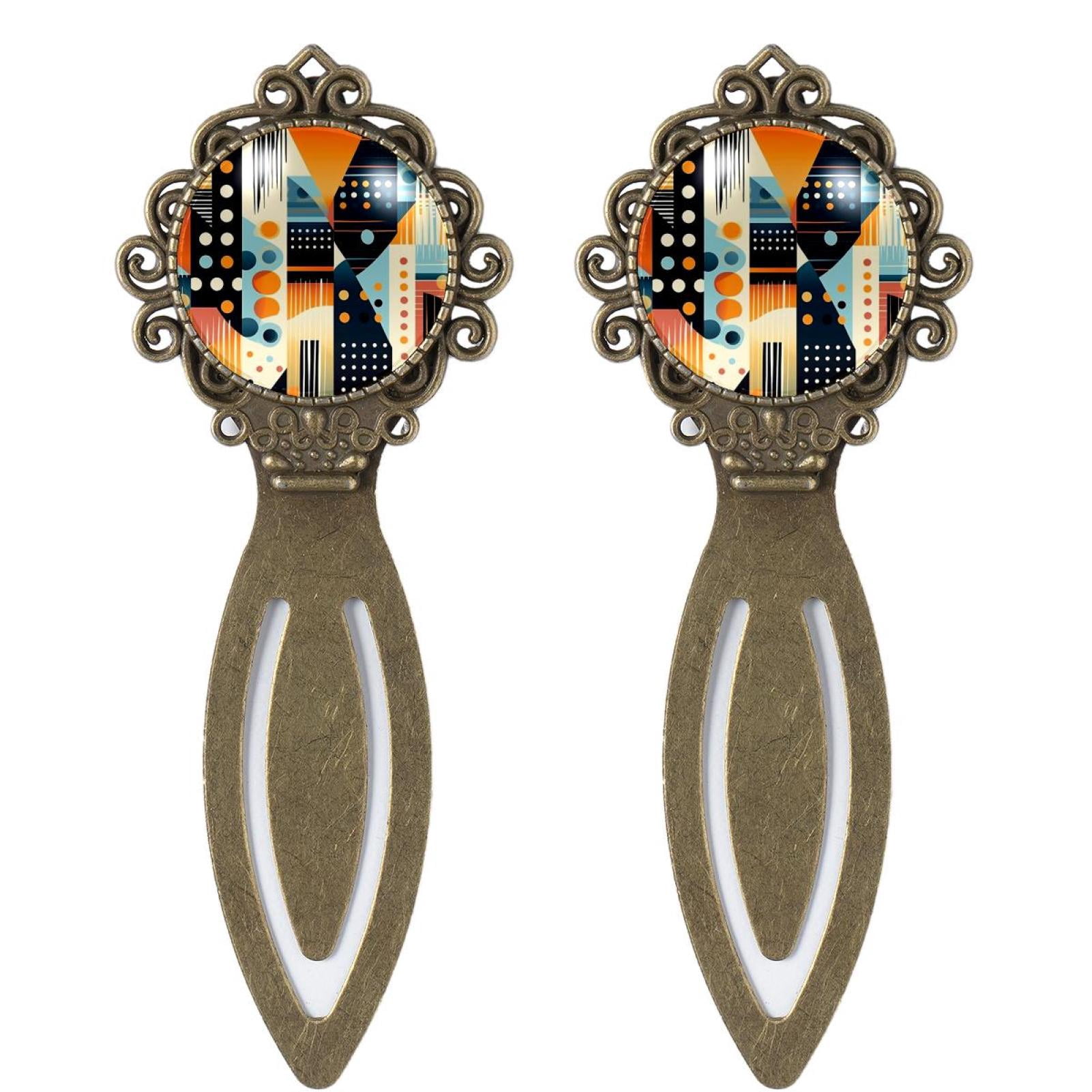 Geometric cubes Vintage Copper-Colored Lace Bookmarks: Stainless Steel ...