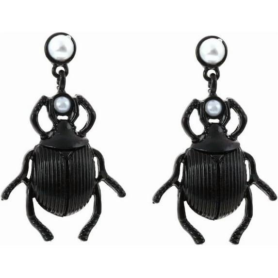 Geometric texture Insect earrings Metal earrings Women's jewelry[d250 ...