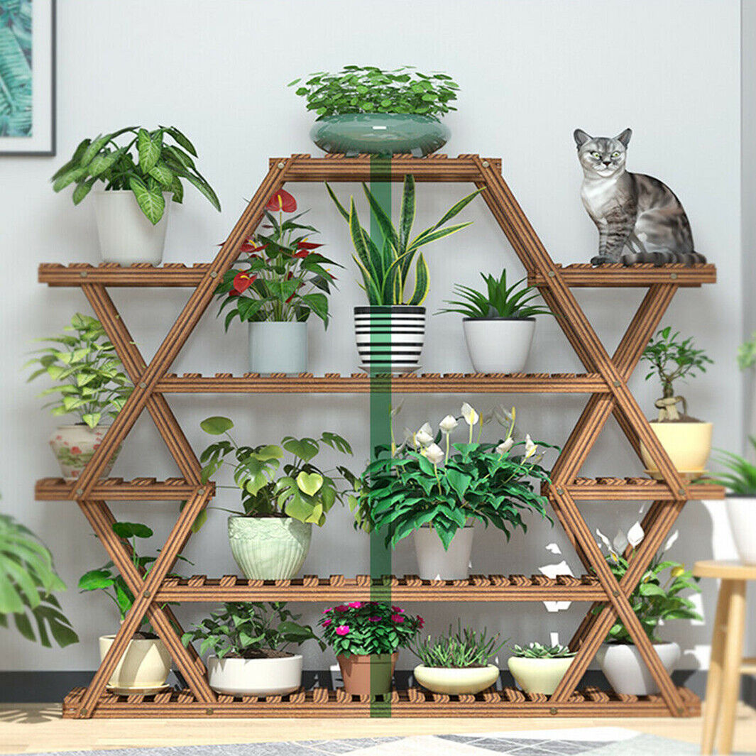Geometrical Plant Stand Large Flowers Shelving Racks Garden Balcony ...