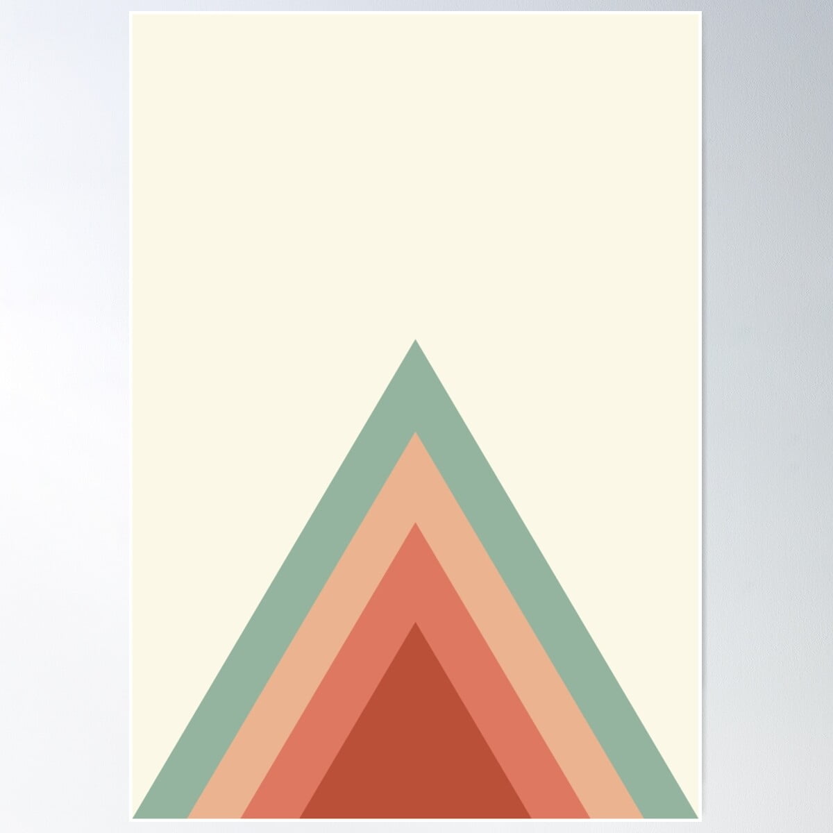 Geometrical Shapes With Retro Colors Poster Wall Art, Modern Wall Decor ...
