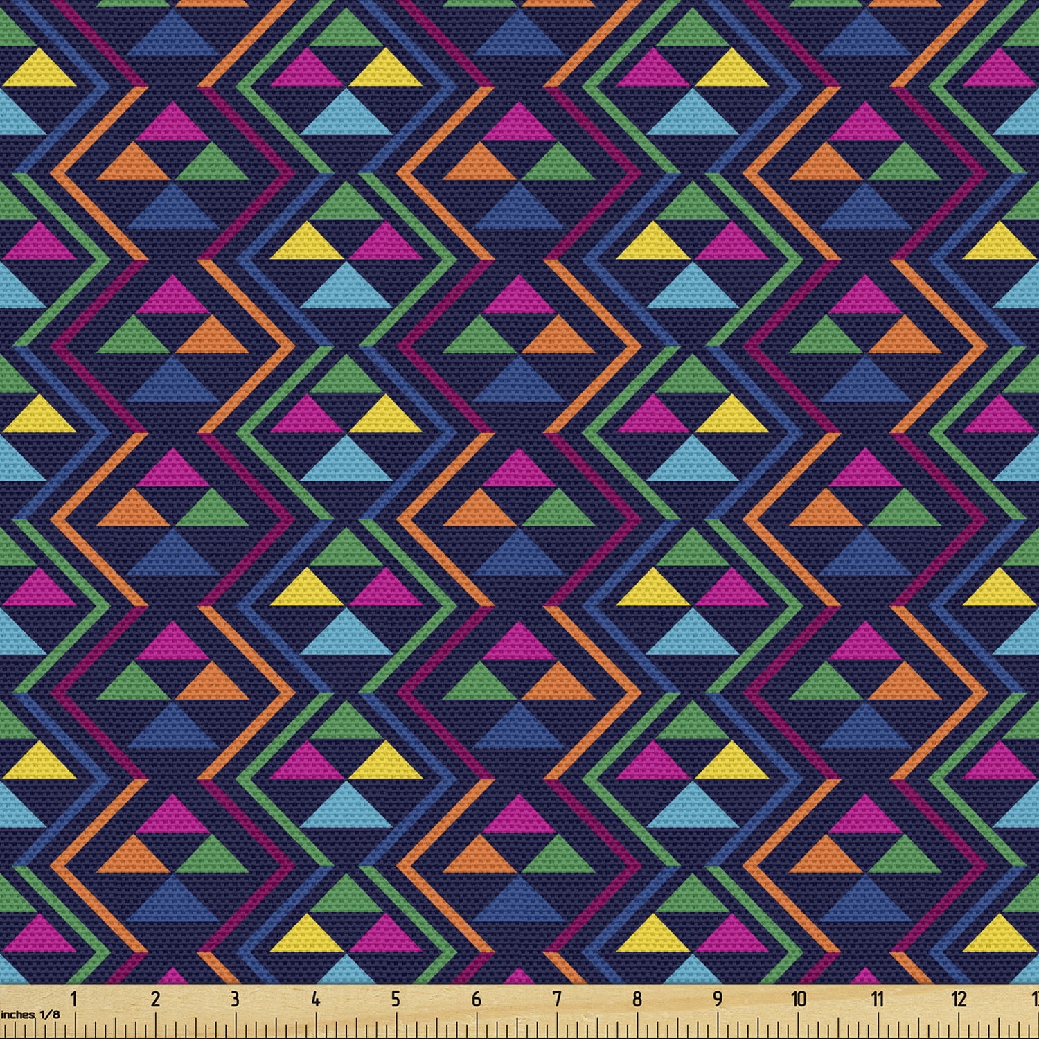 Geometrical Sofa Upholstery Fabric by the Yard, Abstract Pattern of ...