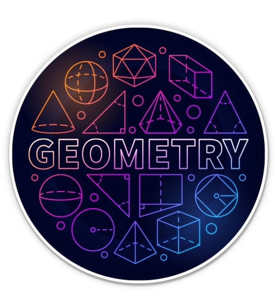 Geometry - 12" Vinyl Sticker Waterproof Decal - Walmart.com
