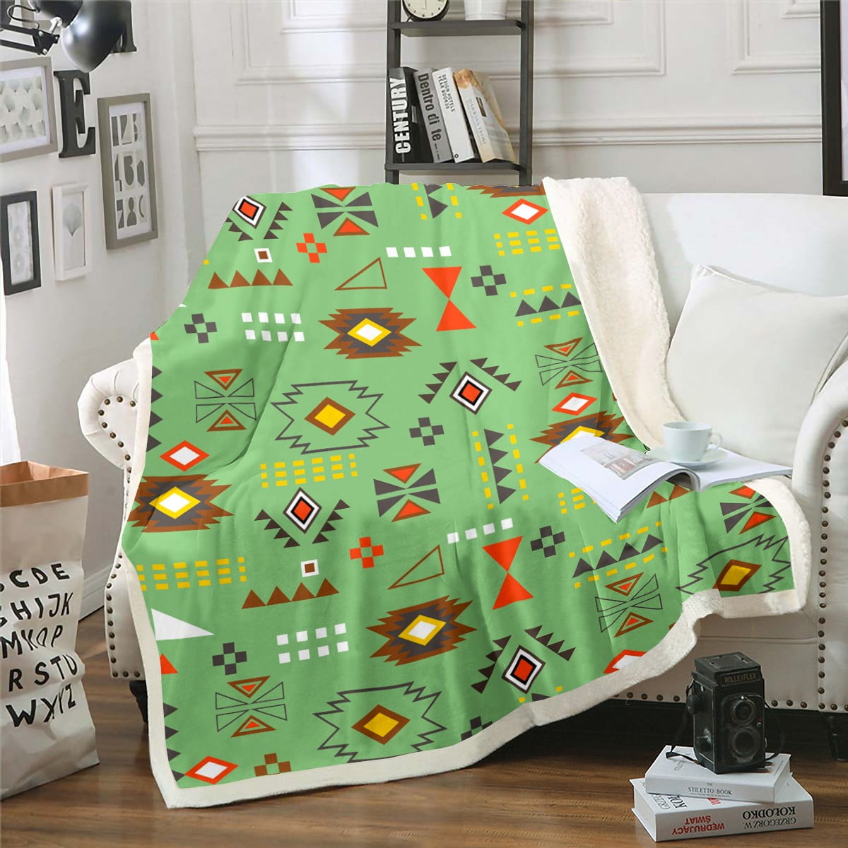 Geometry Aztec Blanket Arrow 30"x40" Throw Blanket for Boys,Bohemian ...
