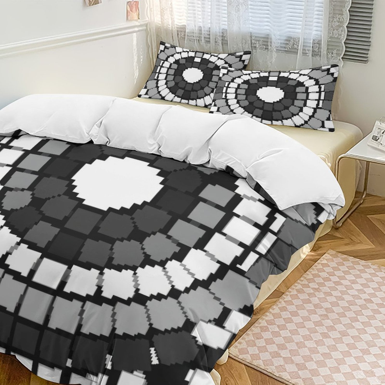 Geometry Bedding Set Duvet Cover for Kids Teen Boys Modern Abstract ...