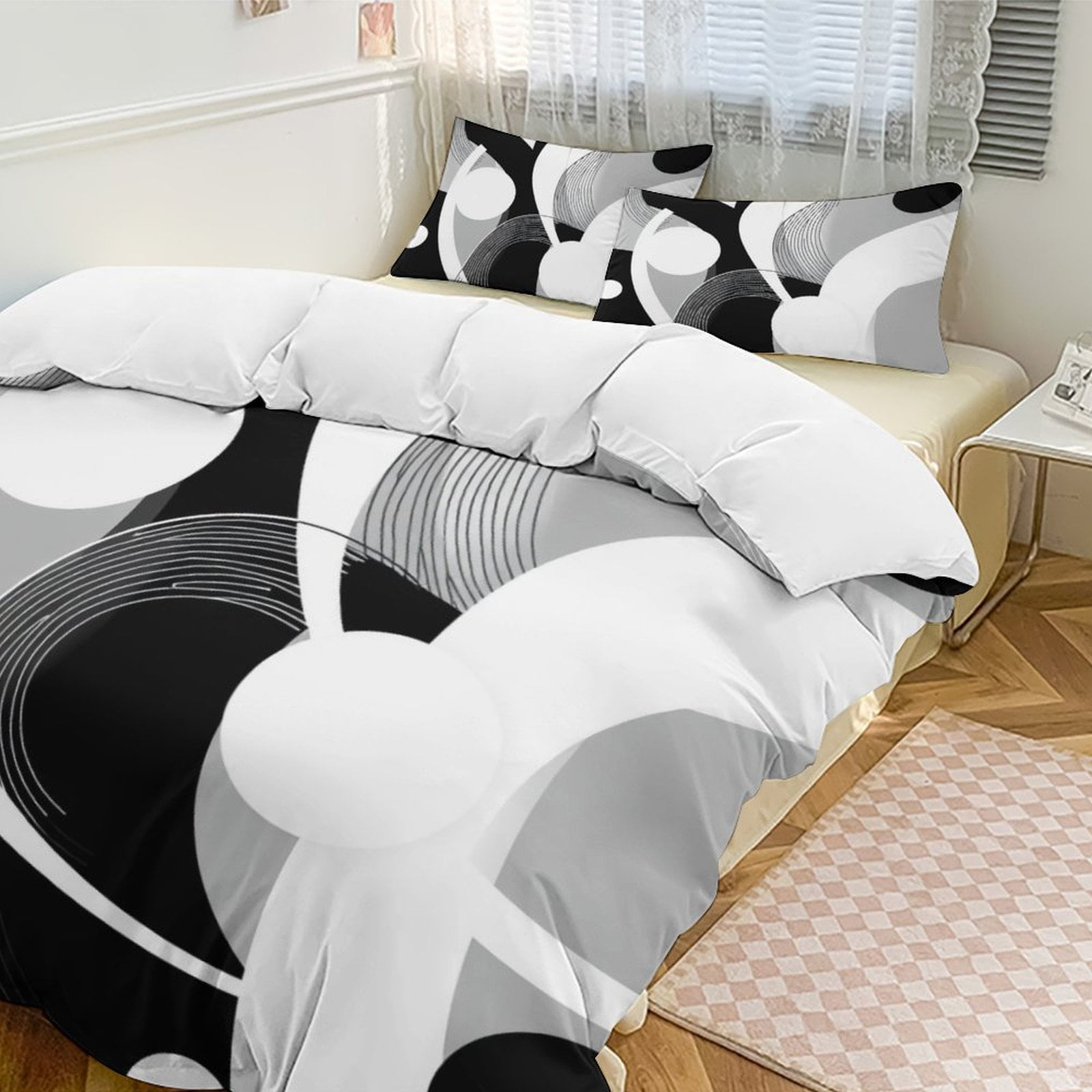 Geometry Bedding Set Duvet Cover for Kids Teen Boys Modern Abstract ...