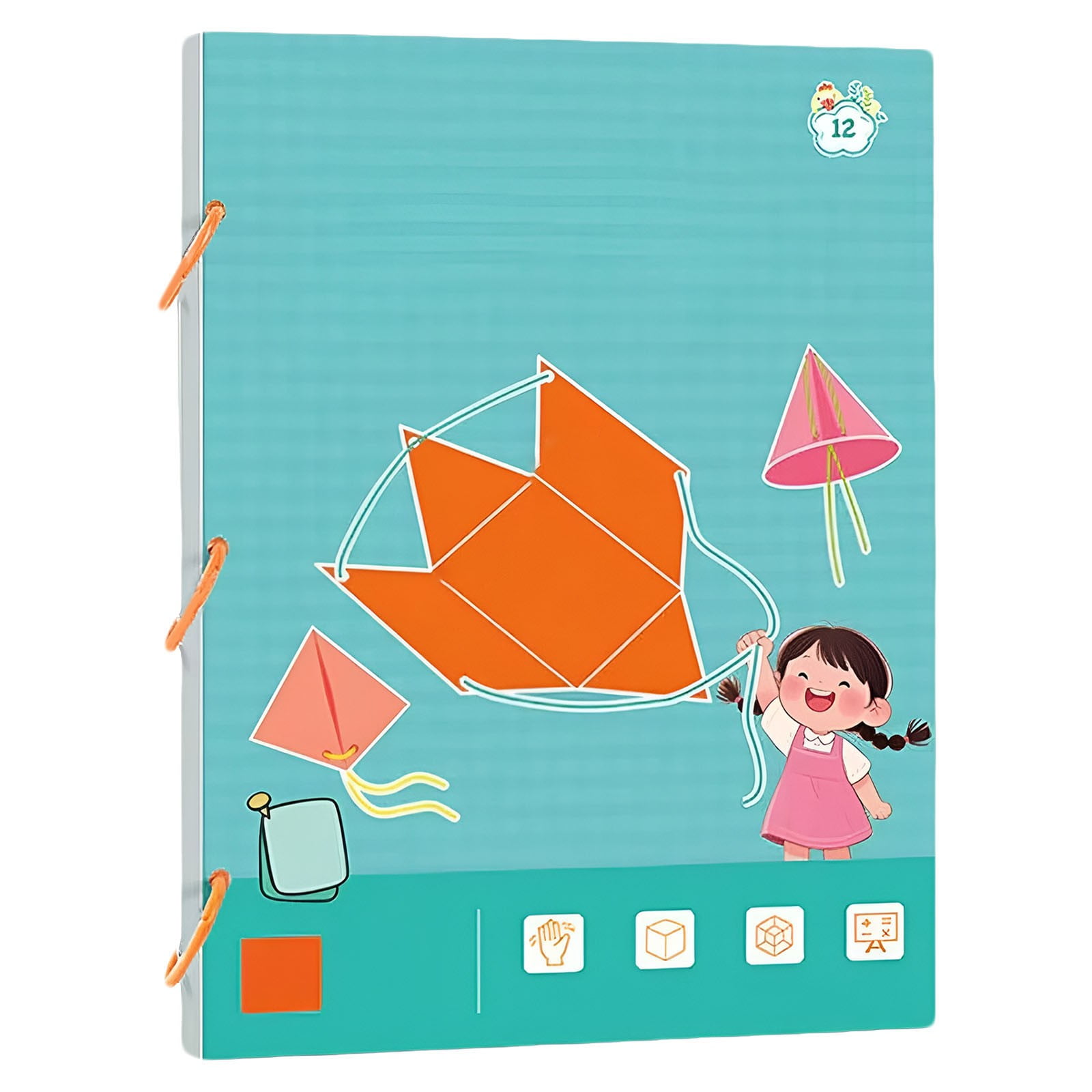 Geometry Book Pull String 3D Geometry Learning Book, Interactive Pull-String Geometry Learning ...