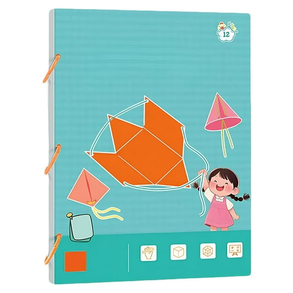 Geometry Book Pull String 3D Geometry Learning Book, Interactive Pull-String Geometry Learning ...