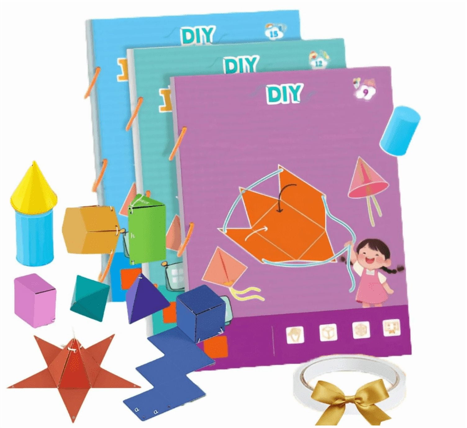 Geometry Book Set for students, 3D Geometry Book with Interactive Pop ...