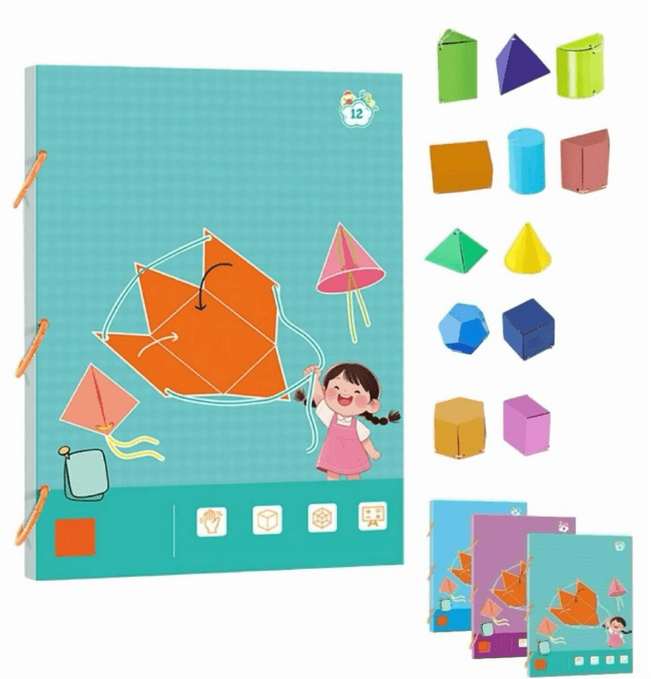 Geometry Book Set for students, 3D Geometry Book with Interactive Pop ...