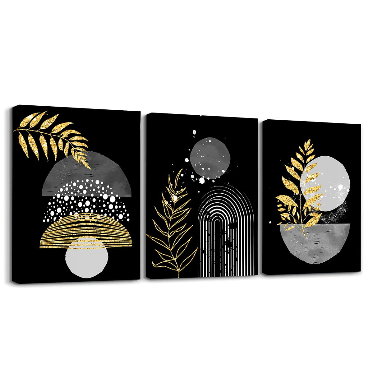 Geometry Canvas Wall Art for Living Room,Minimalism Botanical Wall Art ...