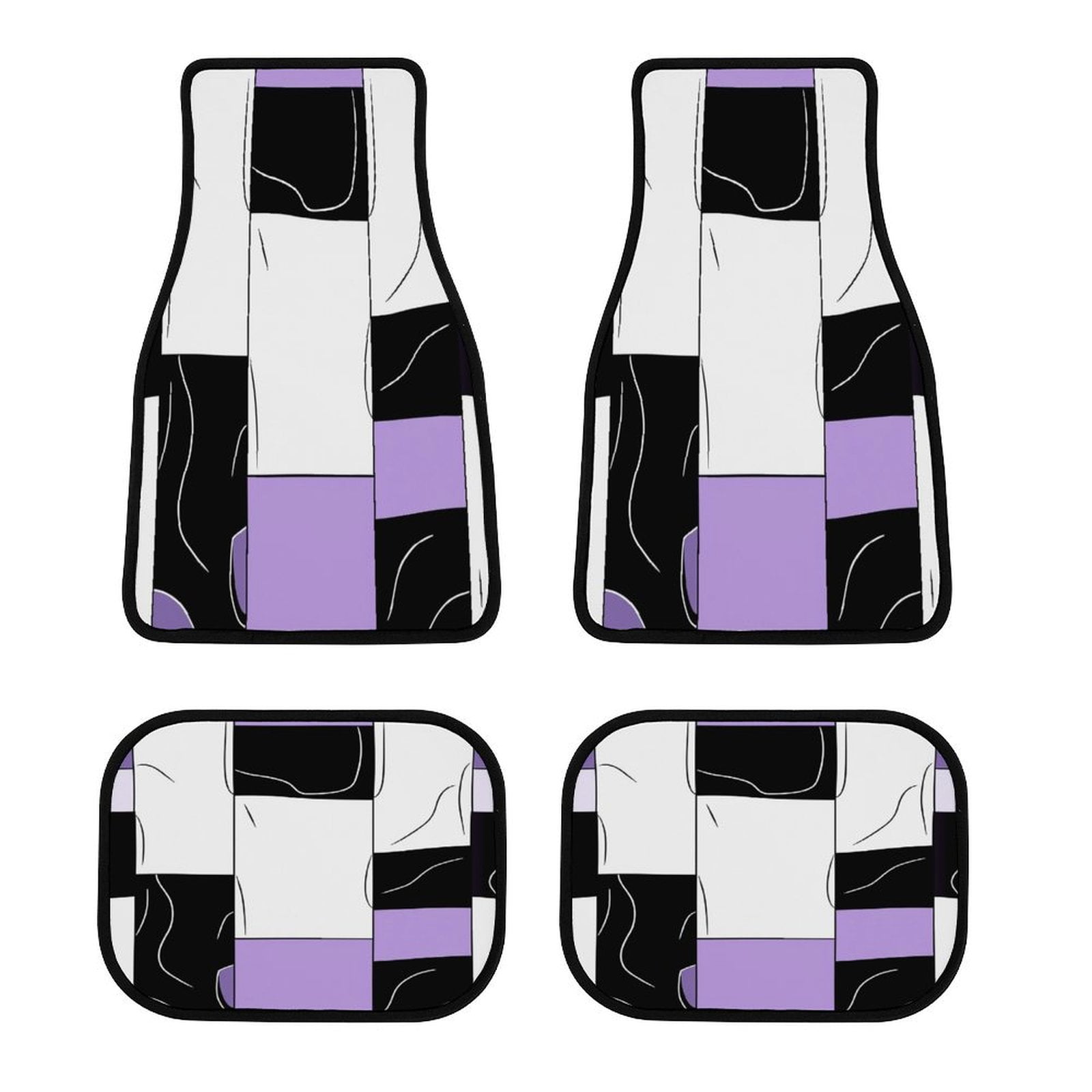 Geometry Car Floormat Heavy Duty Front Rear Floor Mats Carpet Floor Protection Fits Most ...