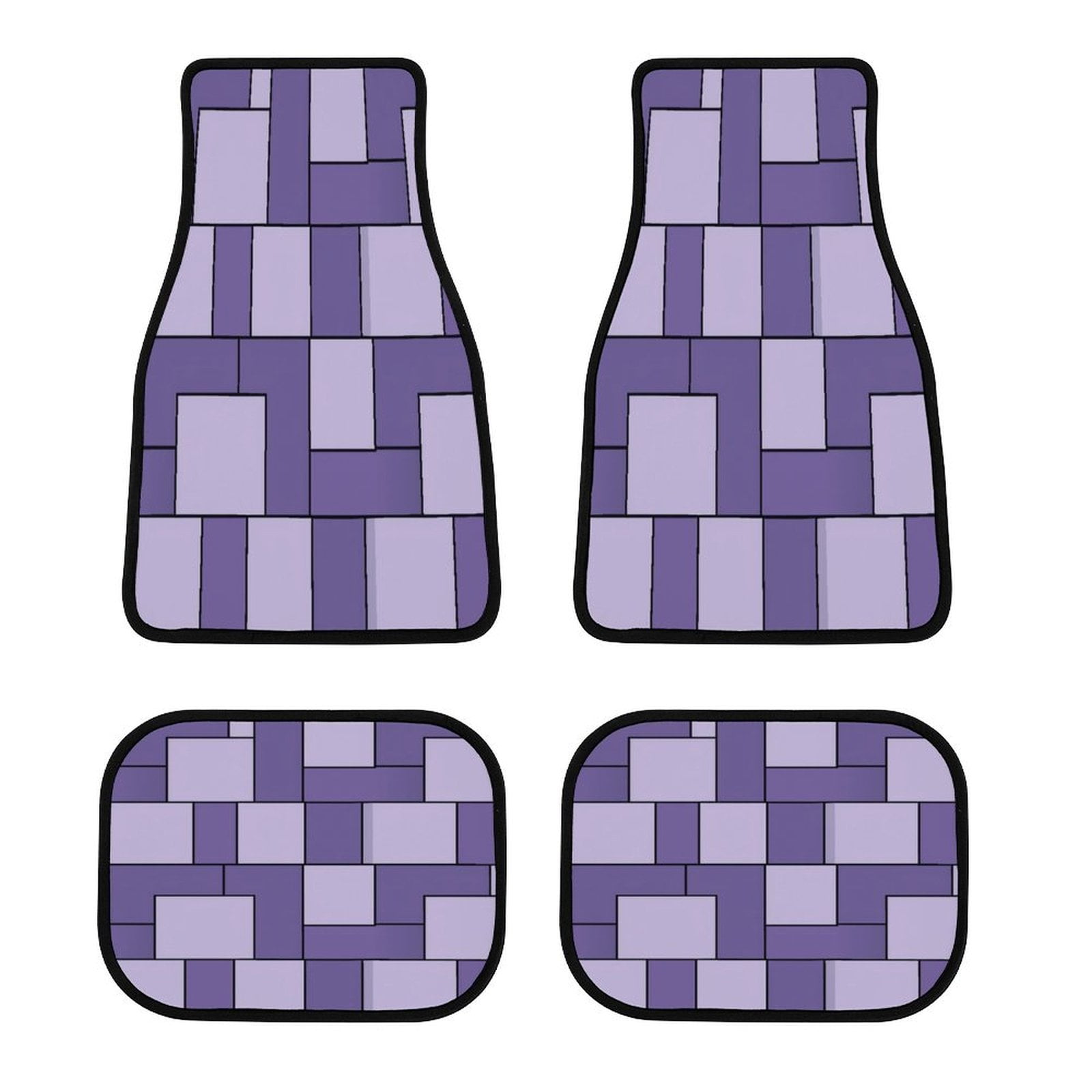 Geometry Car Floormat Heavy Duty Front Rear Floor Mats Carpet Floor Protection Fits Most ...