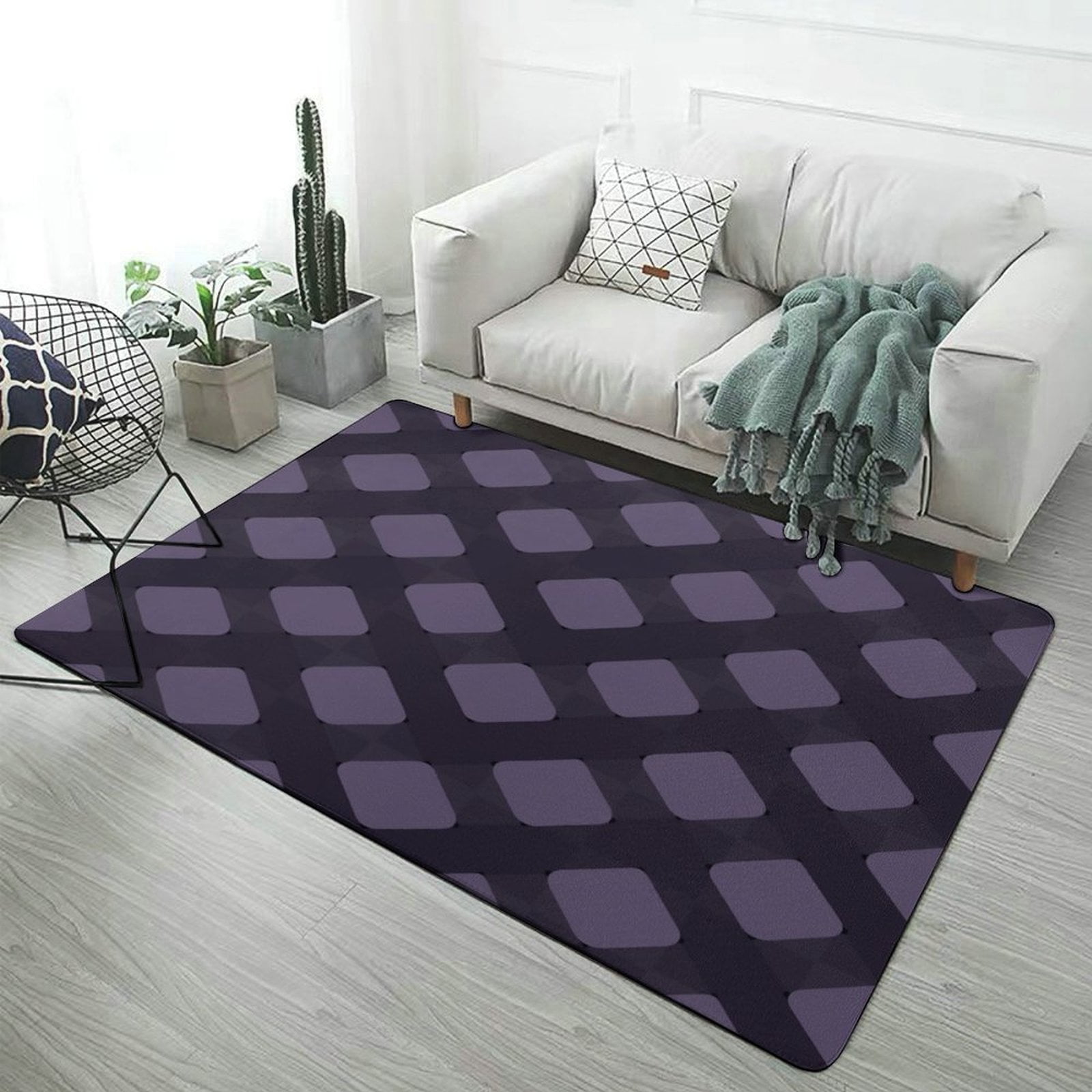 Geometry Carpet for Living Room Luxury Home Rations Sofa Coffee Table ...