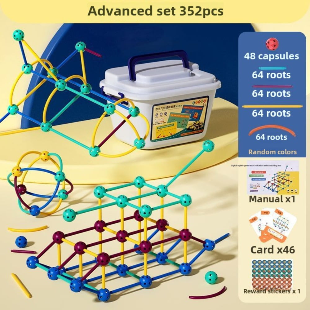 Geometry Constructor Toy Stereoscopic Space Thinking Building Blocks 3 ...