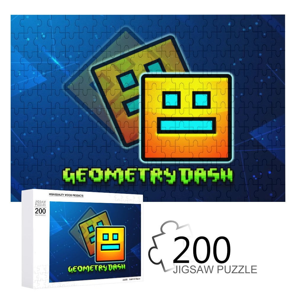 Geometry Dash 200 Piece Jigsaw Puzzle For Adults & Kids Boys Girls ...