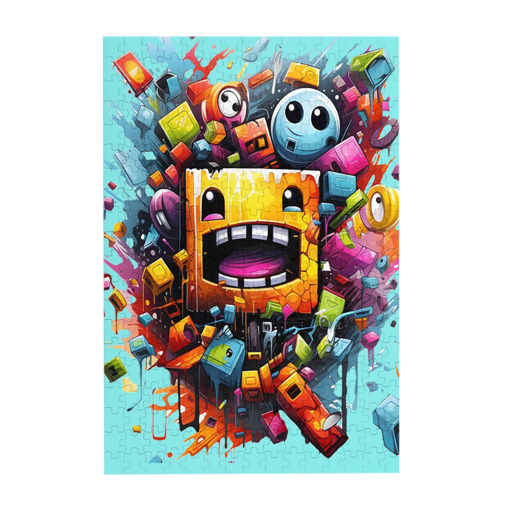 Geometry Dash 300 Piece Jigsaw Puzzle For Families Challenging Picture ...
