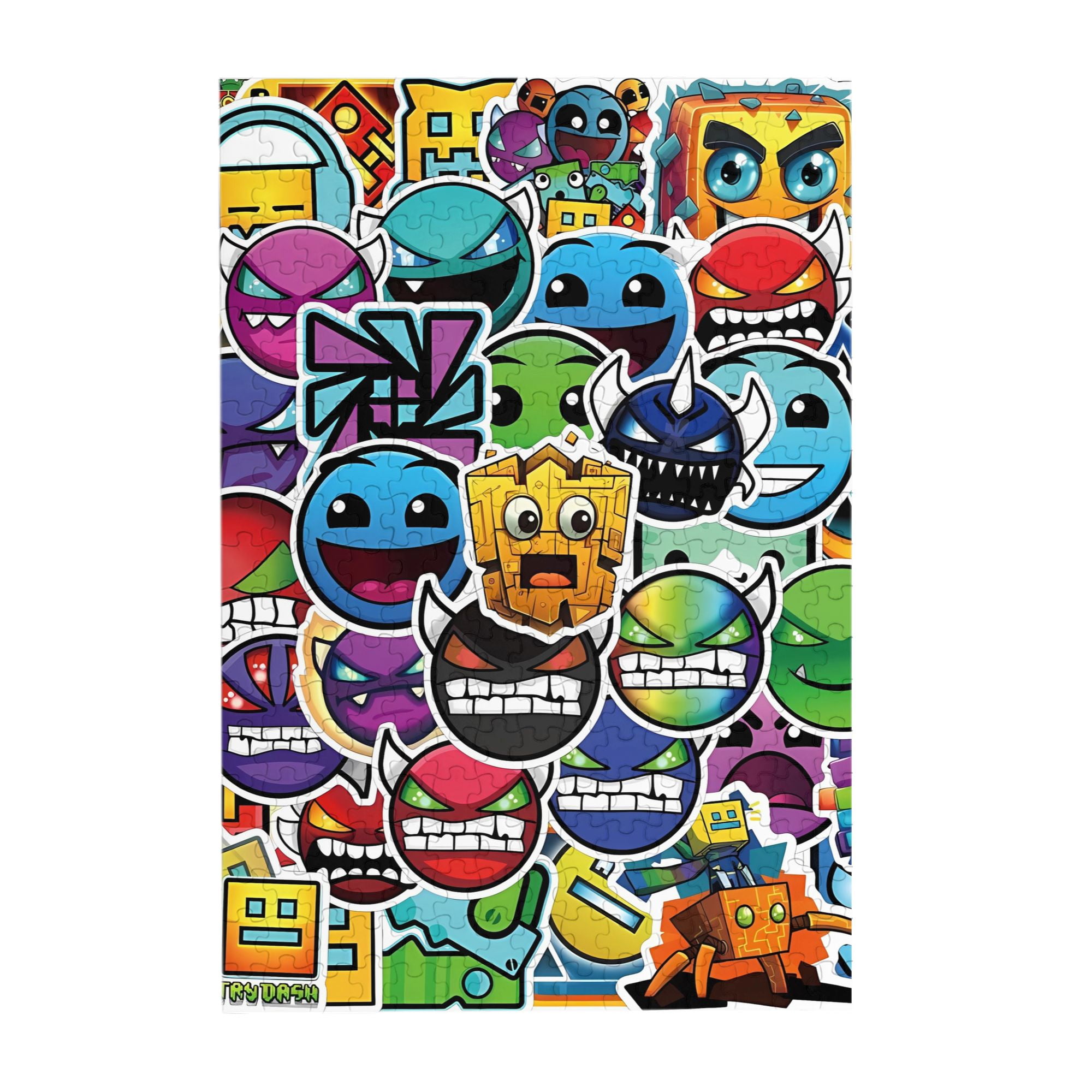 Geometry Dash 300 Piece Puzzles,Wooden Jigsaw Puzzle,Home Decor ...