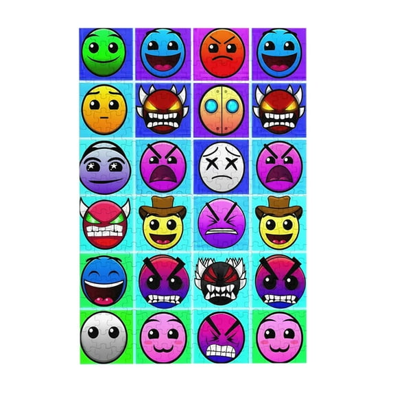 Geometry Dash 300 Piece Puzzles,Wooden Jigsaw Puzzle,Home Decor ...