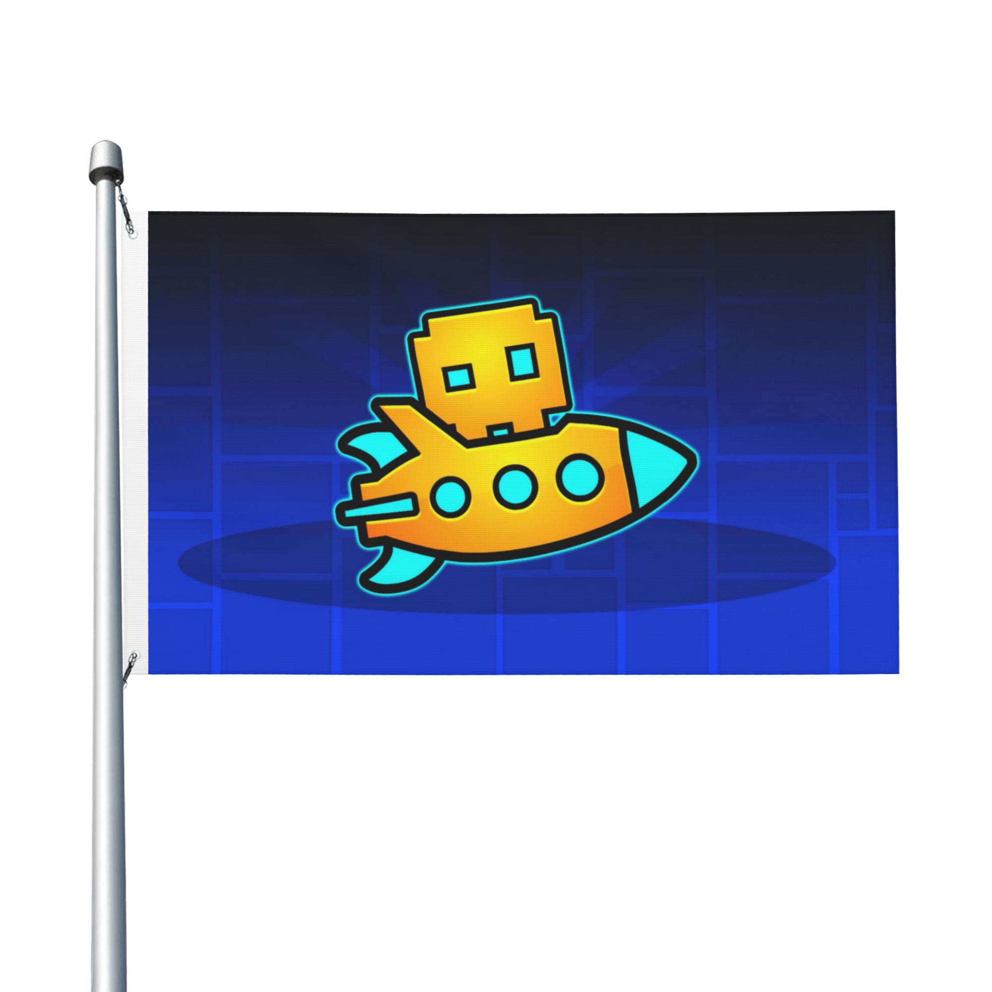 Geometry Dash 3x5FT Flag Garden Decorative Flags Vertical Double Sized ...