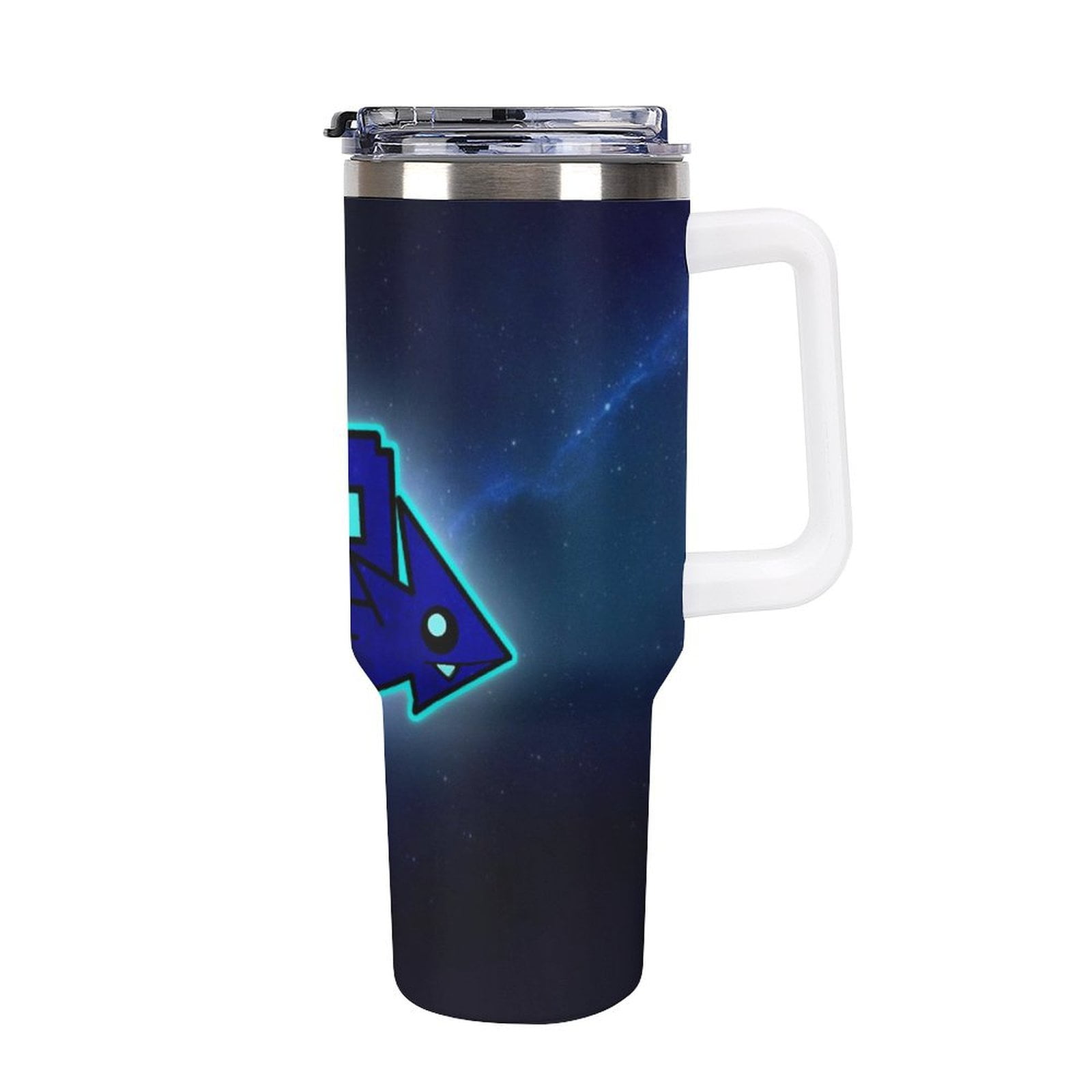 Geometry Dash 40 Oz Tumbler with Handle And Straw, Stainless Steel ...