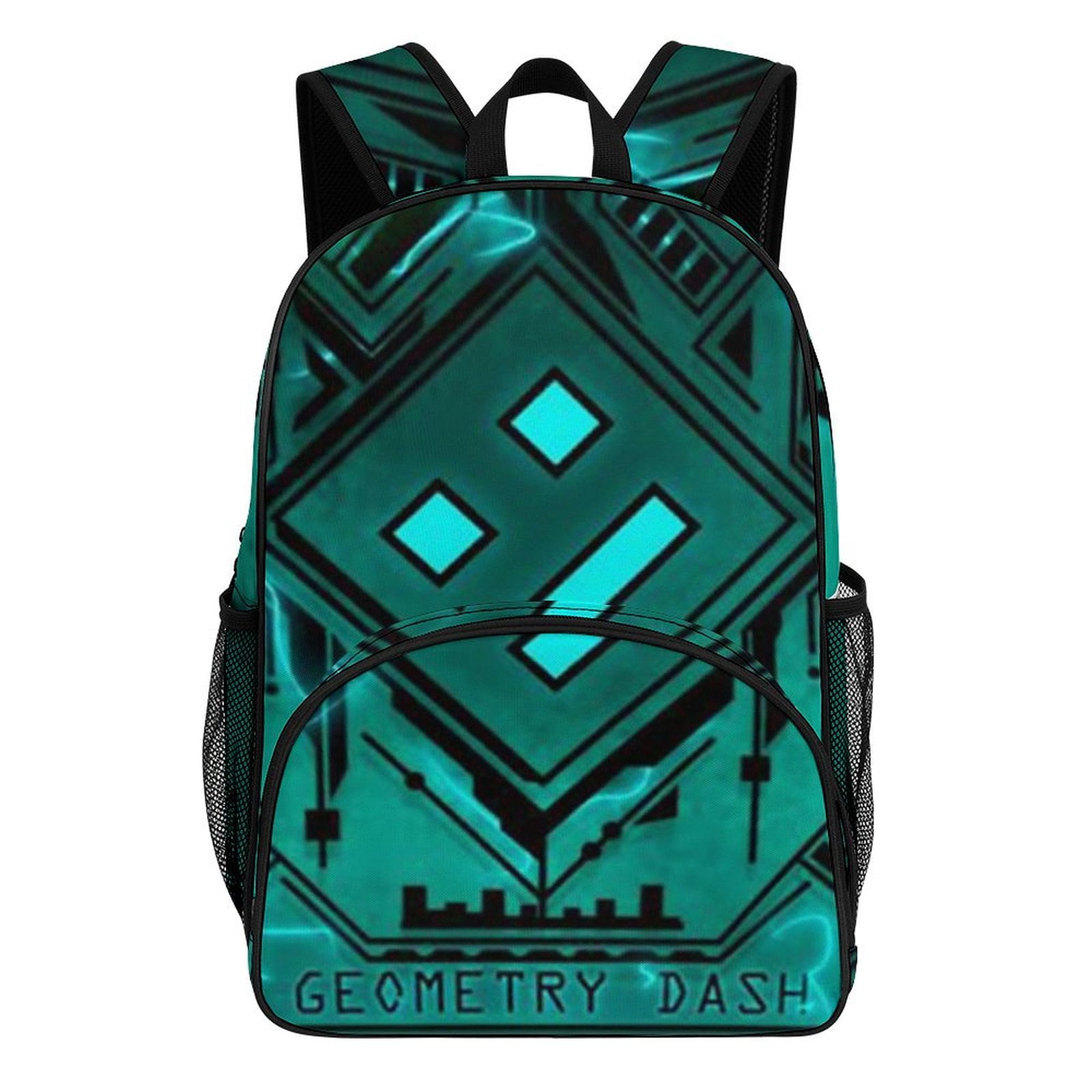 Geometry Dash Adjustable Backpack Laptop Daypack Student School Bookbag ...