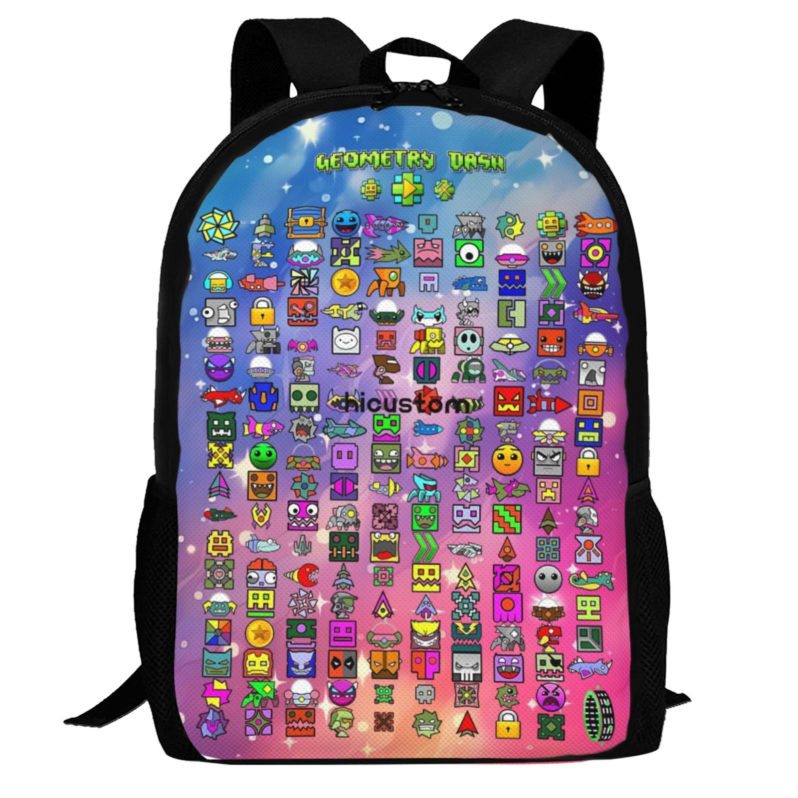Geometry Dash Backpack,3d Print Laptop Backpack Lightweight Casual ...