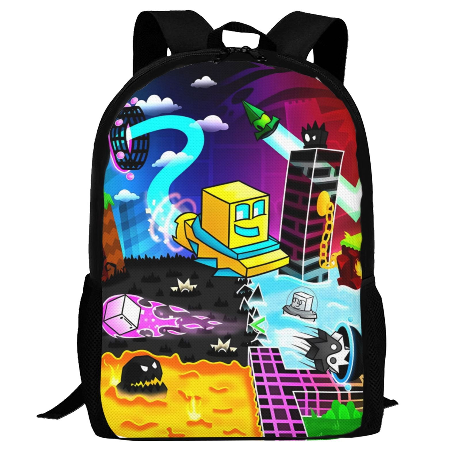 Geometry Dash Backpack,3d Print Laptop Backpack Lightweight Casual ...