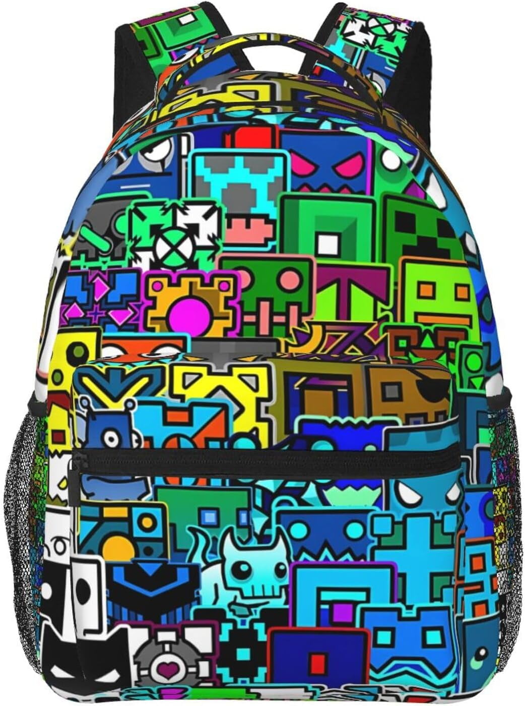 Geometry Dash Backpacks Backpack, 17 Inch Large Capacity Sports ...