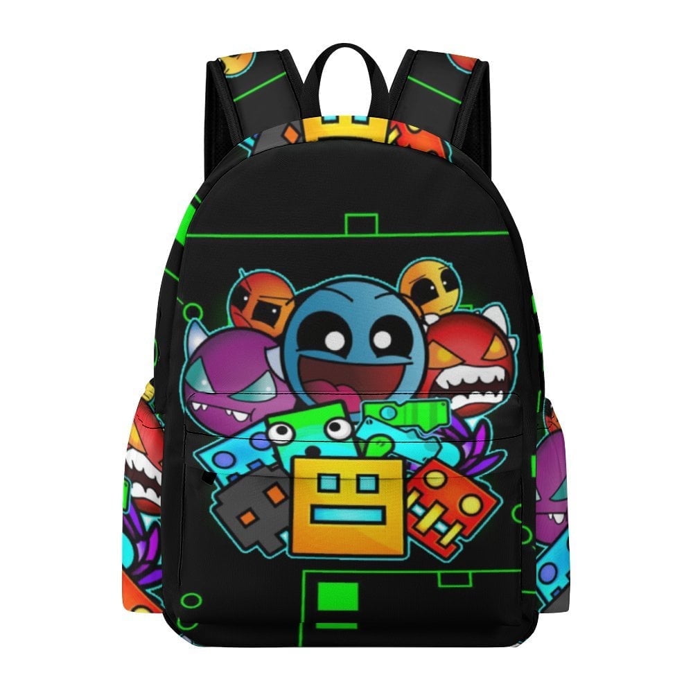 Geometry Dash Backpacks Fashion Print Leisure Travel Sports Large ...