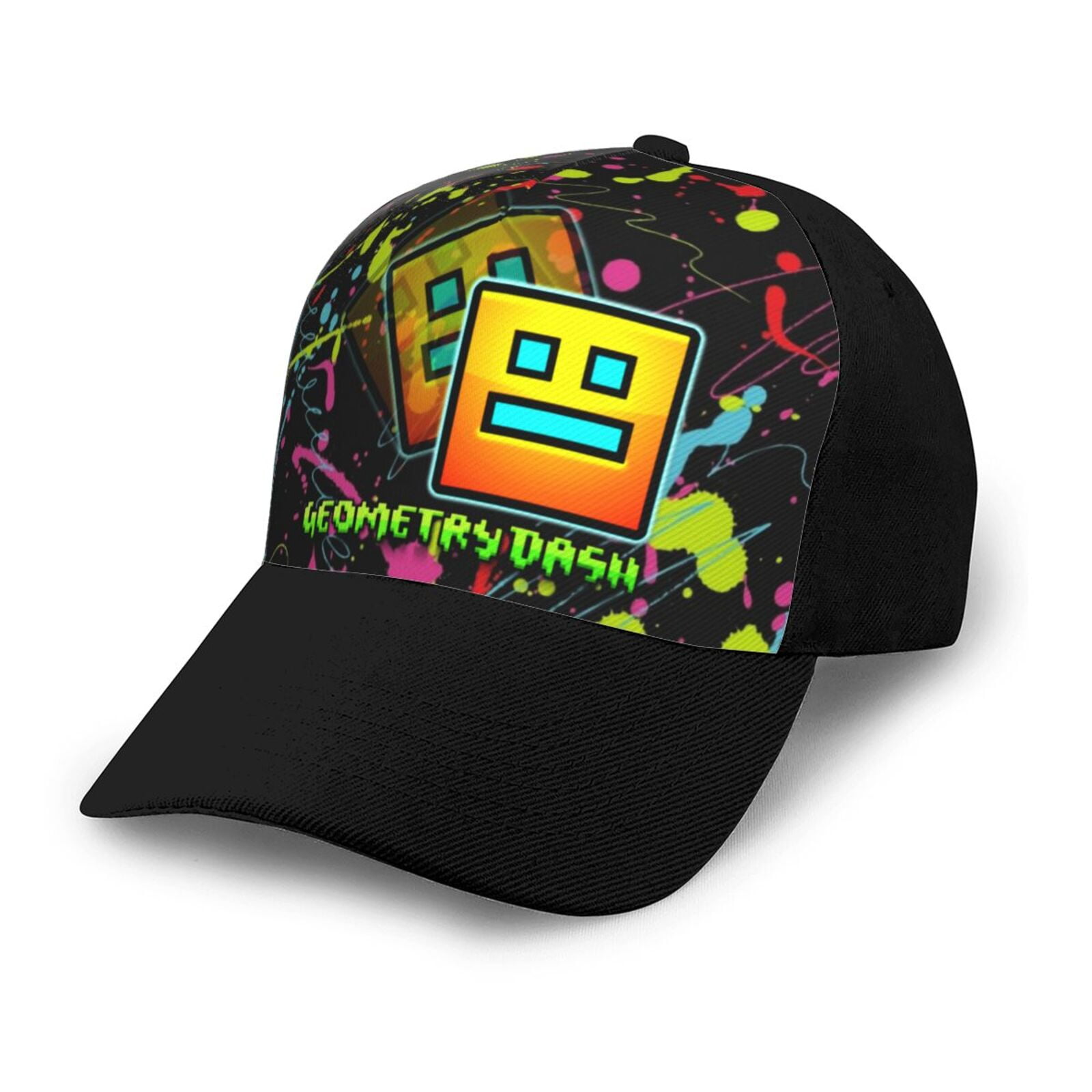 Geometry Dash Baseball Cap Low Profile Adjustable Golf Dad Hat Trucker ...
