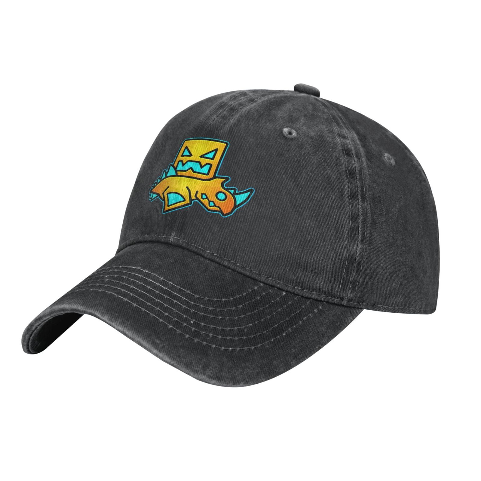 Geometry Dash Baseball Cap Vintage Washed Distressed Cap Golf Dad Hat ...