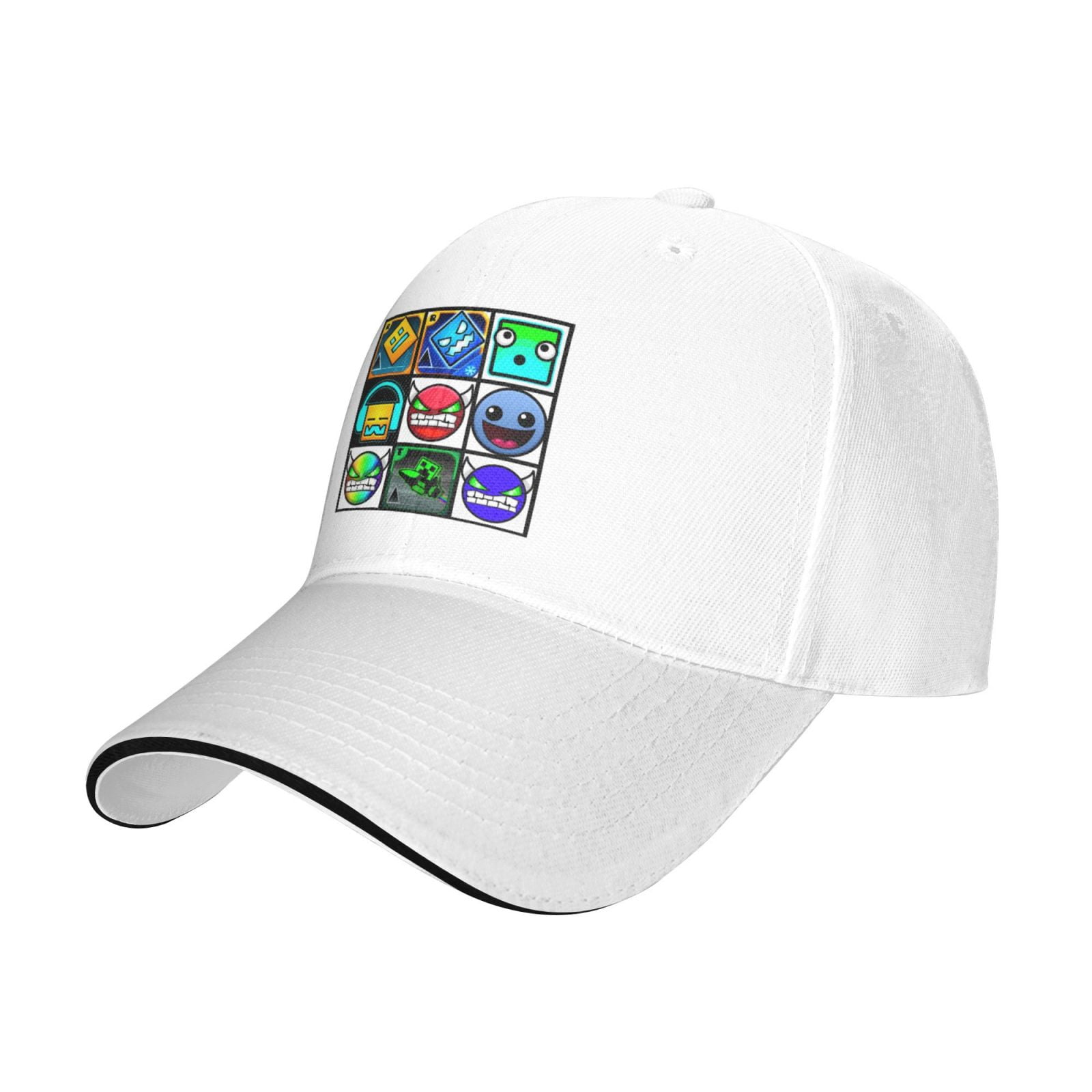 Geometry Dash Baseball Caps Unisex Hats Classic Adjustable Sandwich Cap ...