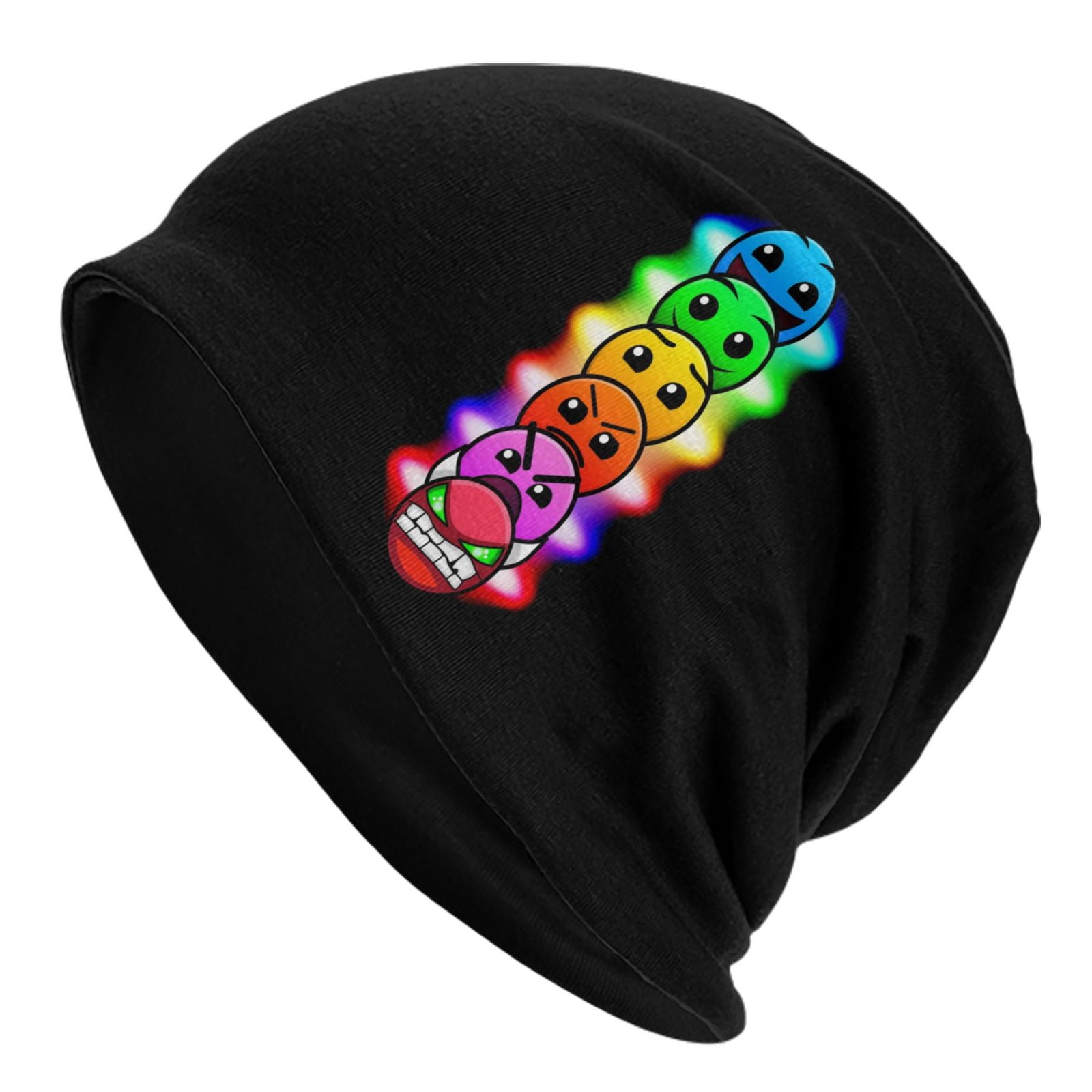 Geometry Dash Beanies Skull Caps Men Women Knitted Cuffed Hats Soft ...