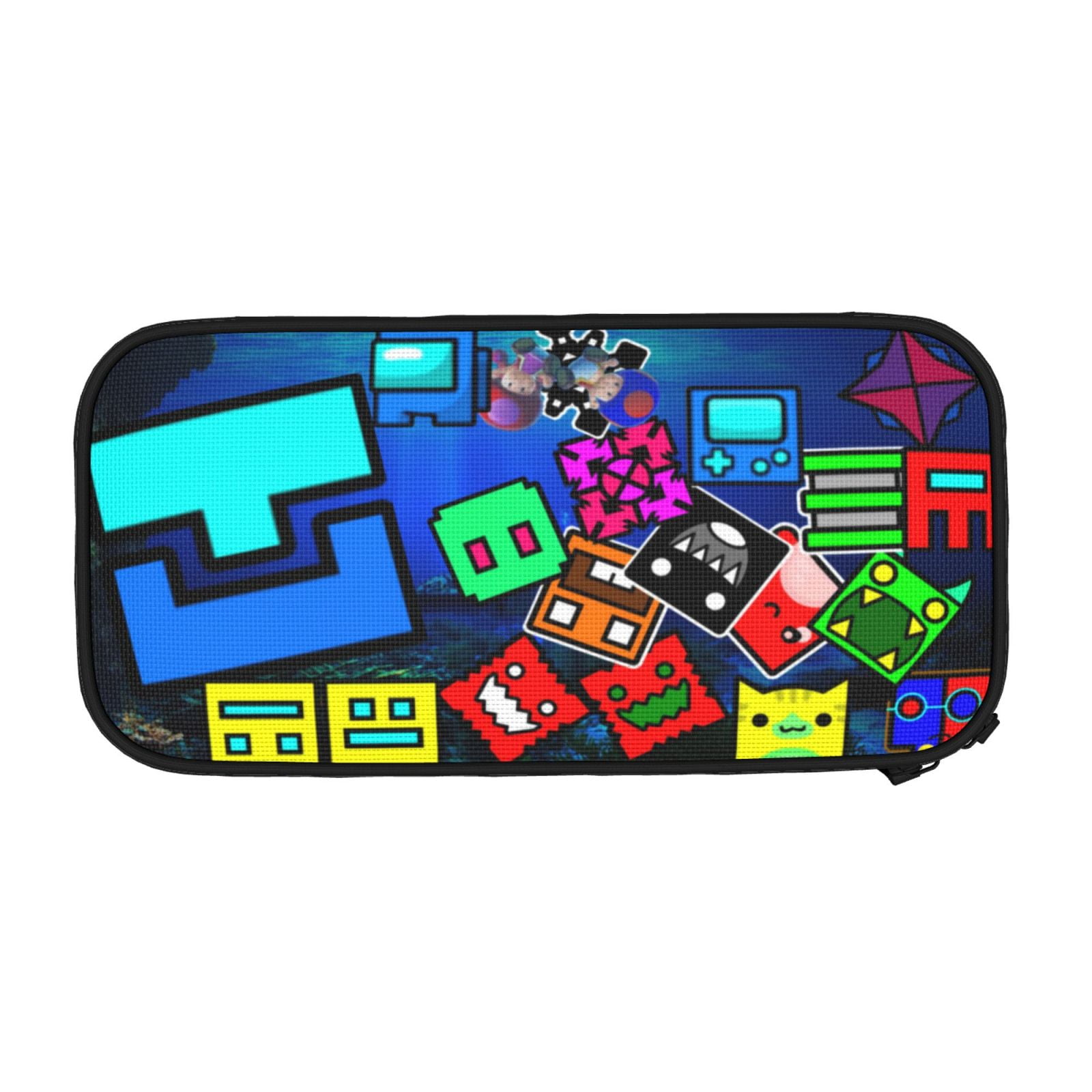 Geometry Dash Big Capacity Pencil Case, Aesthetic Pen Pouch Storage Bag ...