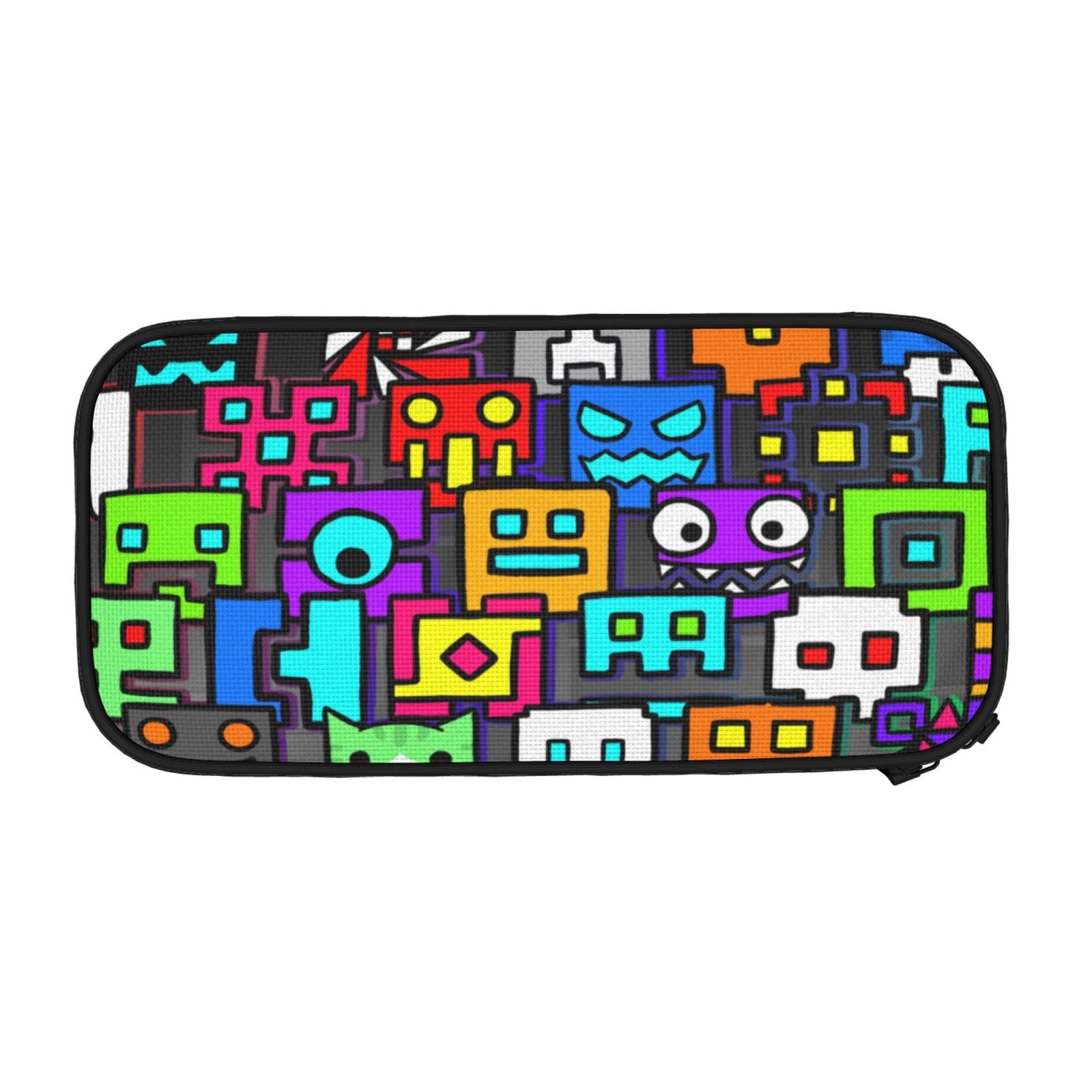 Geometry Dash Big Capacity Pencil Case, Aesthetic Pen Pouch Storage Bag ...