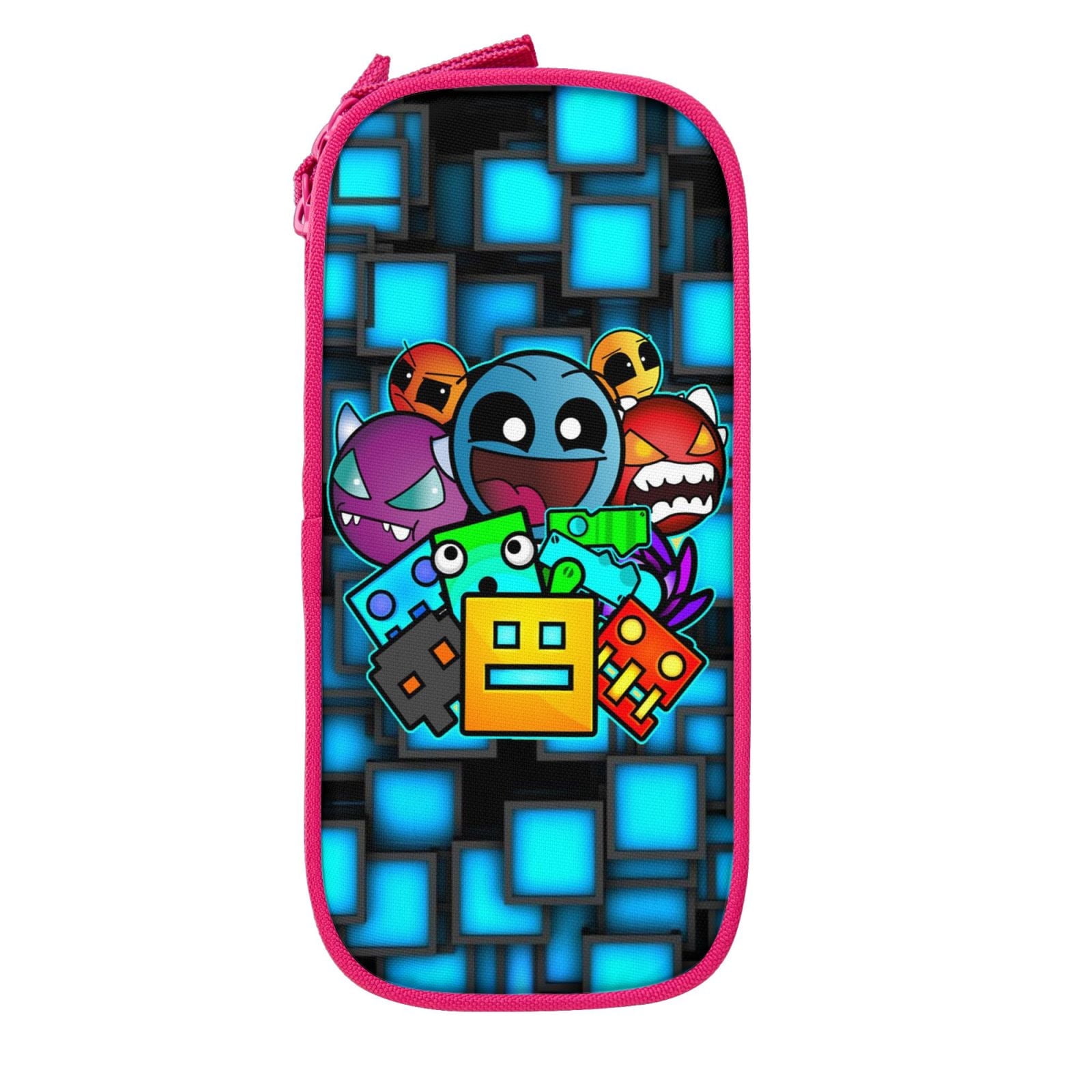 Geometry Dash Big Capacity Pencil Case, Aesthetic Pen Pouch Storage Bag ...