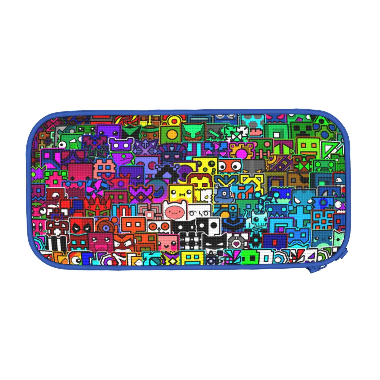 Geometry Dash Big Capacity Pencil Case, Aesthetic Pen Pouch Storage Bag ...
