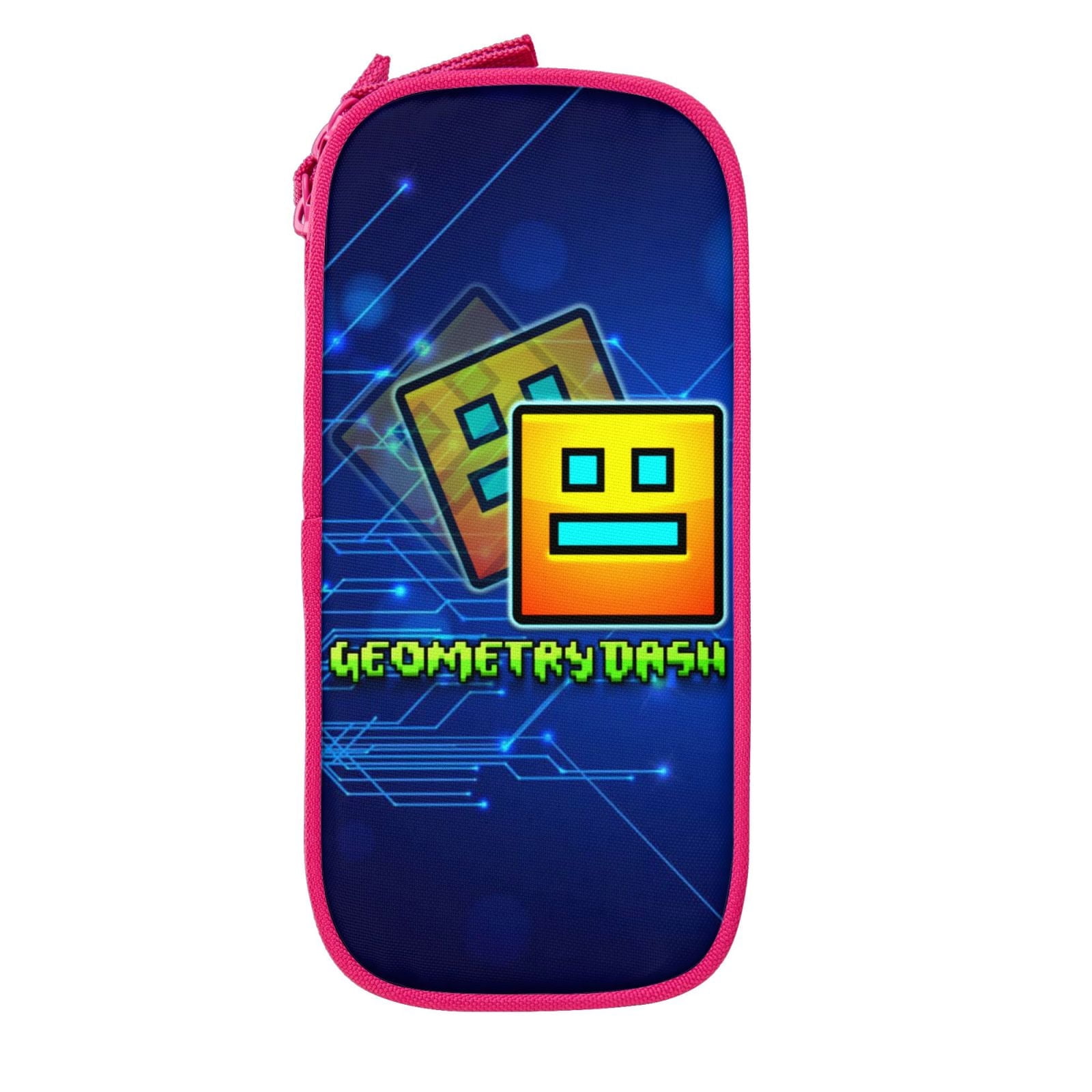 Geometry Dash Big Capacity Pencil Case, Aesthetic Pen Pouch Storage Bag ...