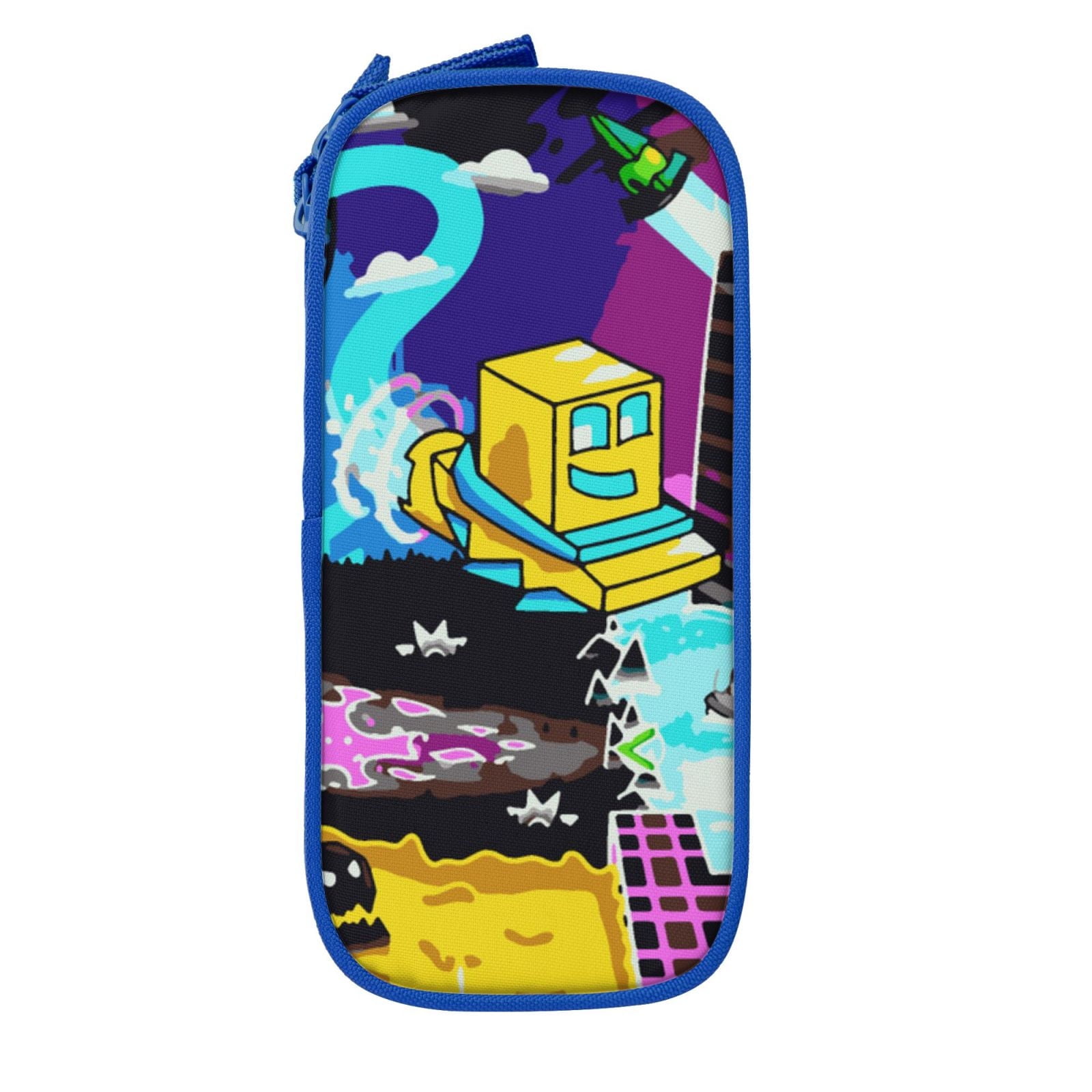 Geometry Dash Big Capacity Pencil Case, Aesthetic Pen Pouch Storage Bag ...