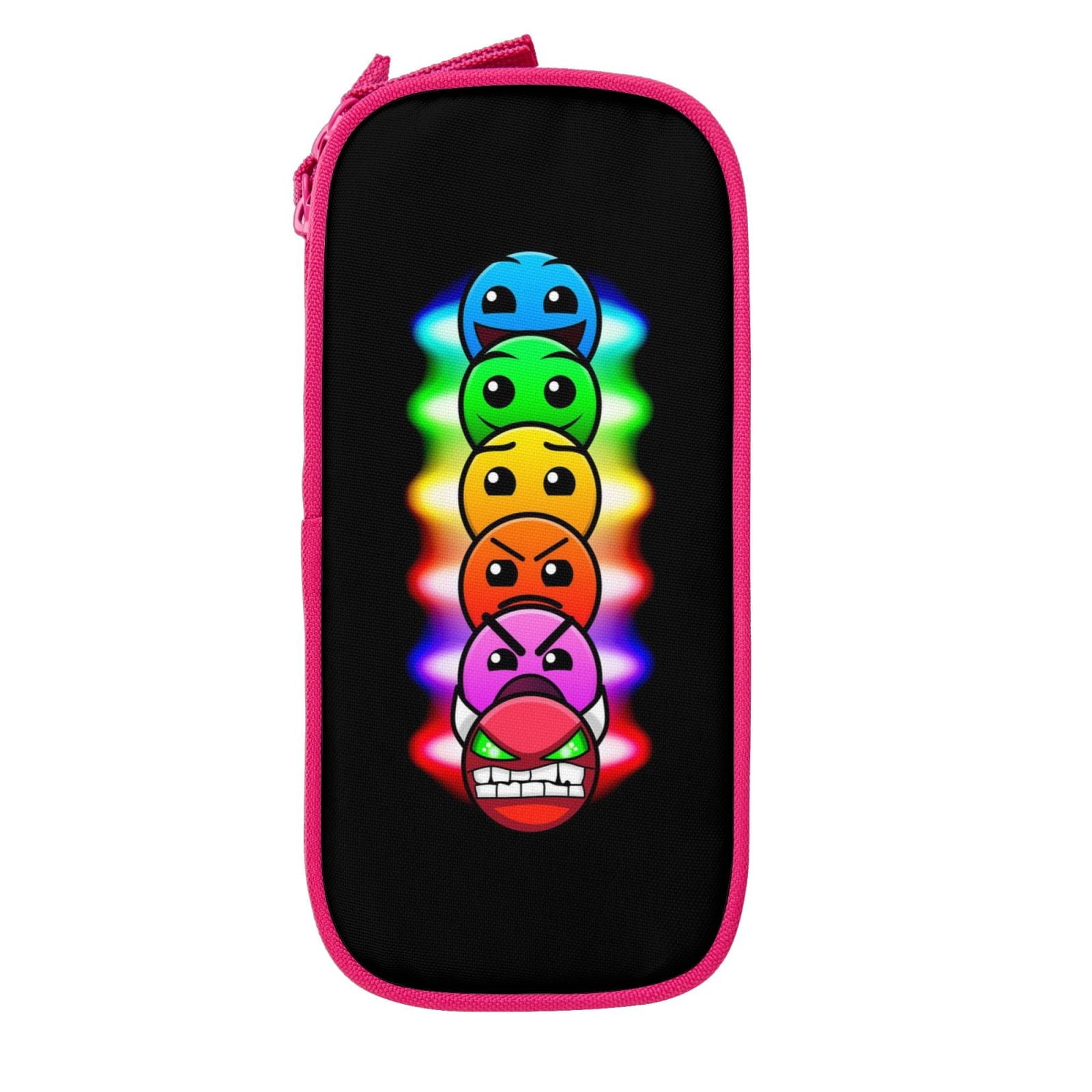 Geometry Dash Big Capacity Pencil Case, Aesthetic Pen Pouch Storage Bag ...