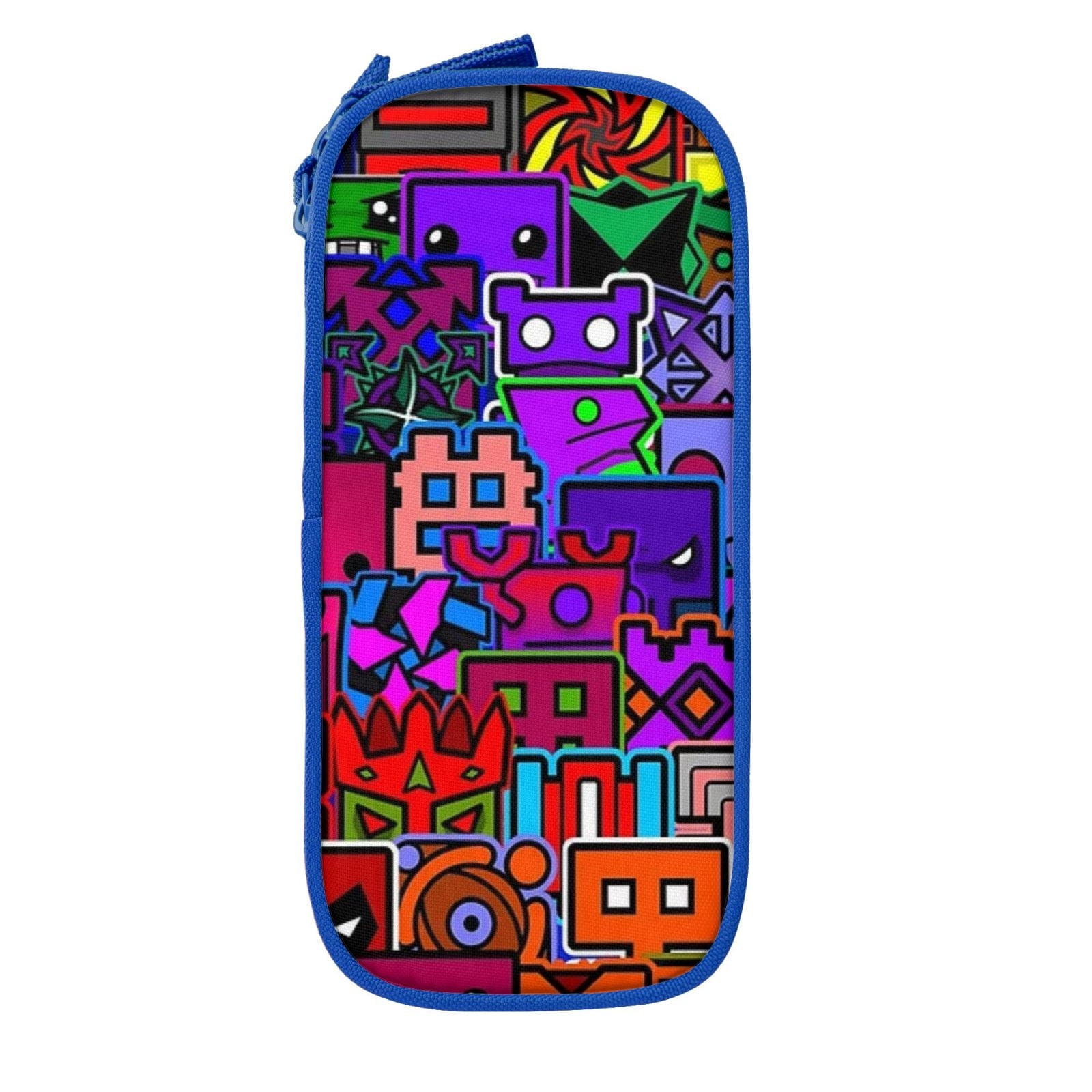 Geometry Dash Big Capacity Pencil Case, Aesthetic Pen Pouch Storage Bag ...