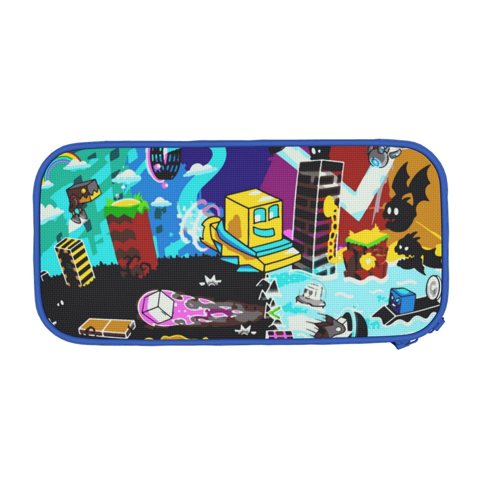 Geometry Dash Big Capacity Pencil Case, Aesthetic Pen Pouch Storage Bag ...