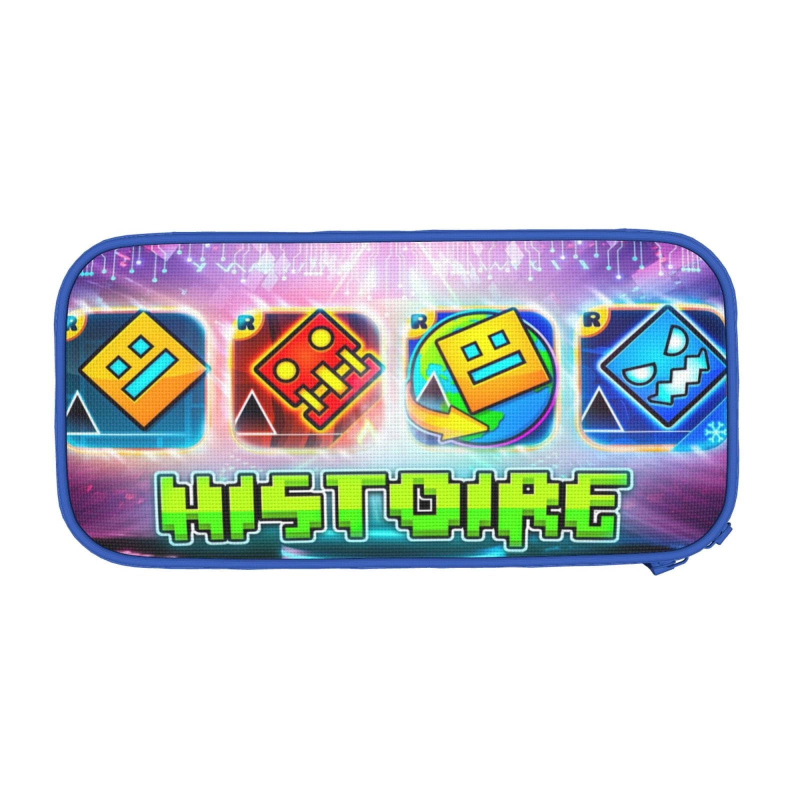 Geometry Dash Big Capacity Pencil Case, Aesthetic Pen Pouch Storage Bag ...