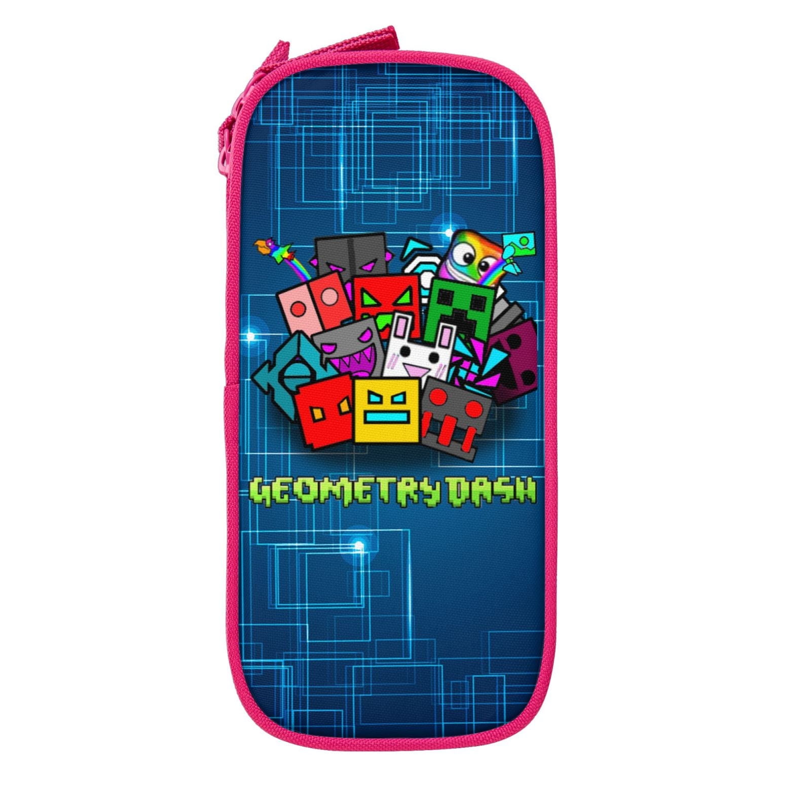 Geometry Dash Big Capacity Pencil Case, Aesthetic Pen Pouch Storage Bag ...
