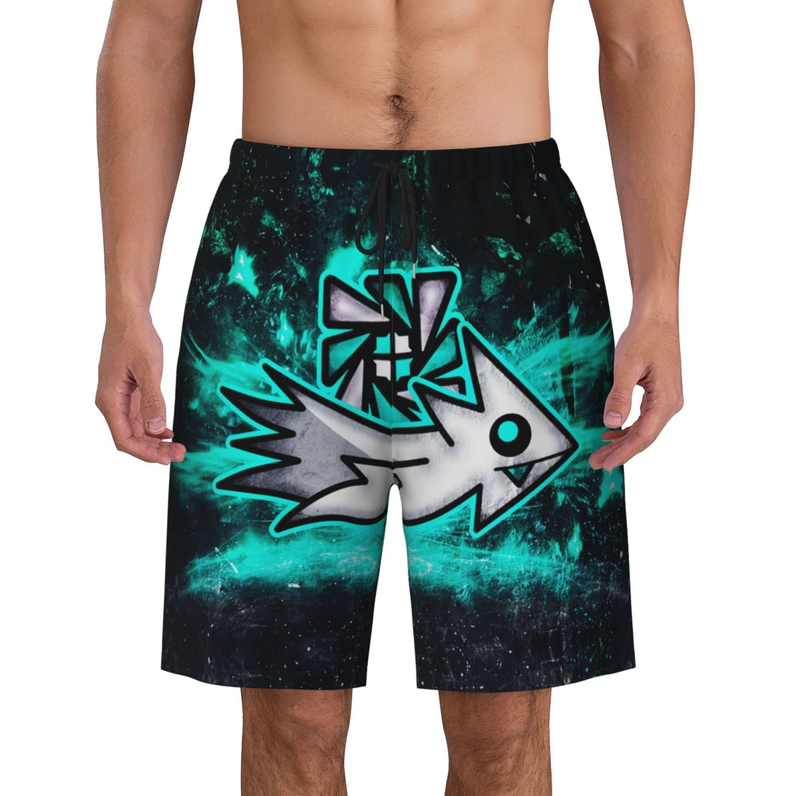Geometry Dash Boys Swim Trunks Quick Dry Swim Shorts Kids Bathing Suits ...