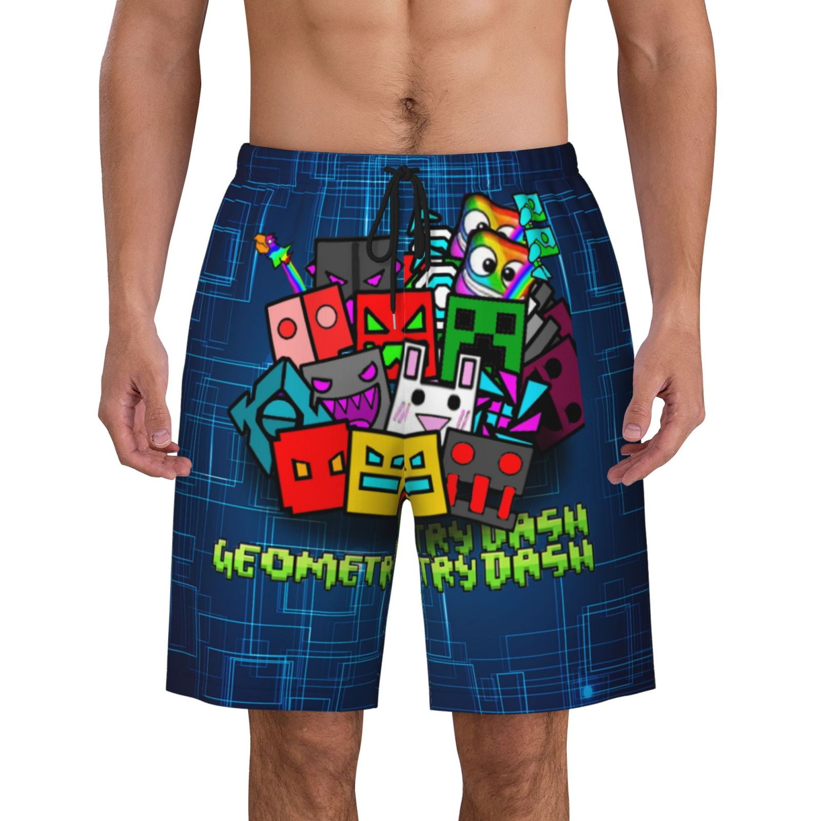 Geometry Dash Boys Swim Trunks Quick Dry Swim Shorts Kids Bathing Suits ...
