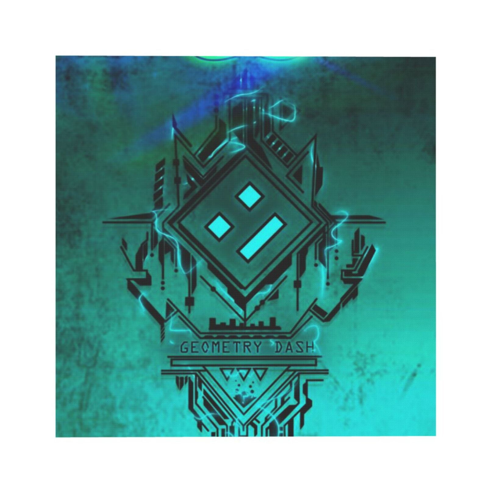 Geometry Dash Canvas Decorative Poster Square Unframe Wall Poster Art ...