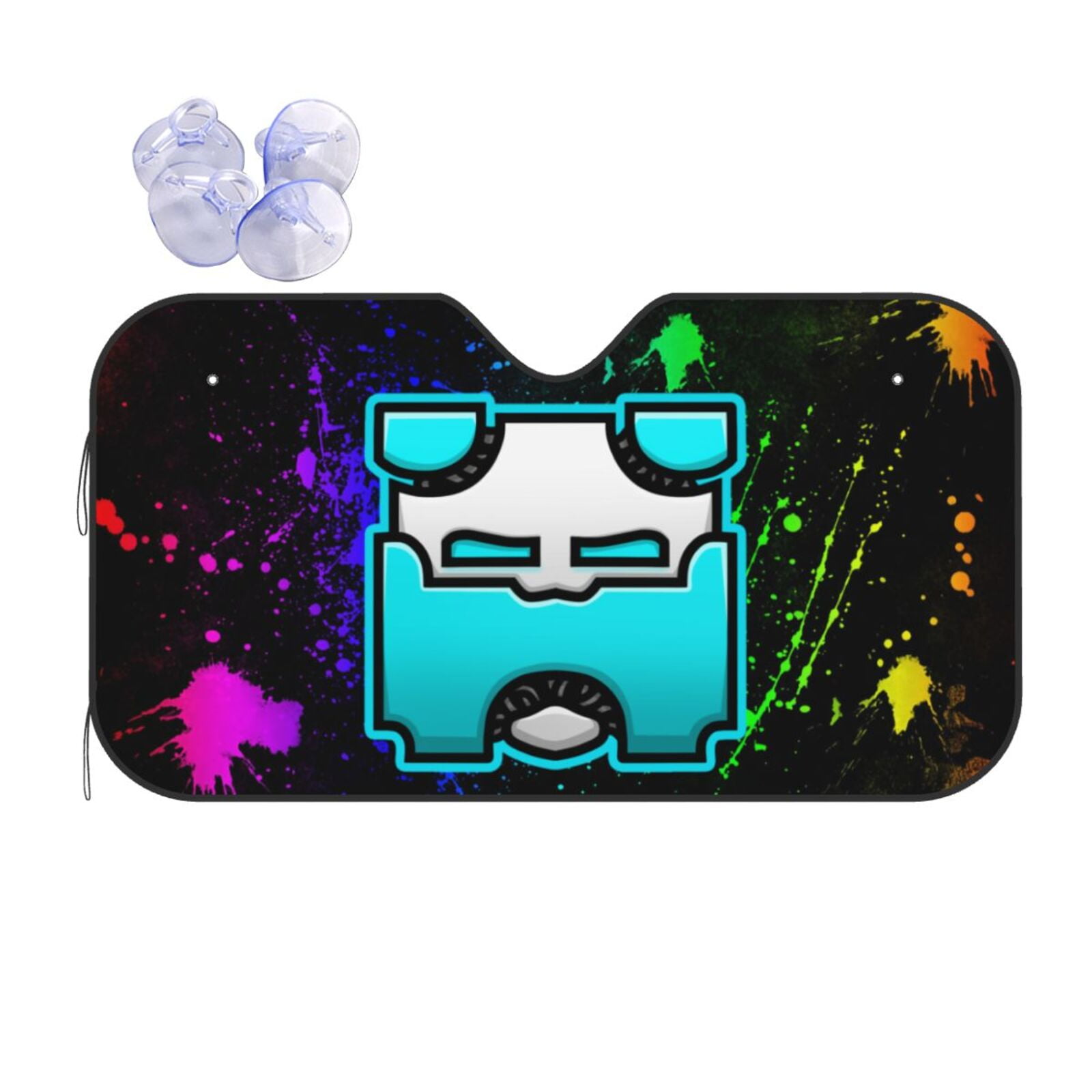 Geometry Dash Car Windshield Sun Shade Auto Front Window Sunshade Cover ...