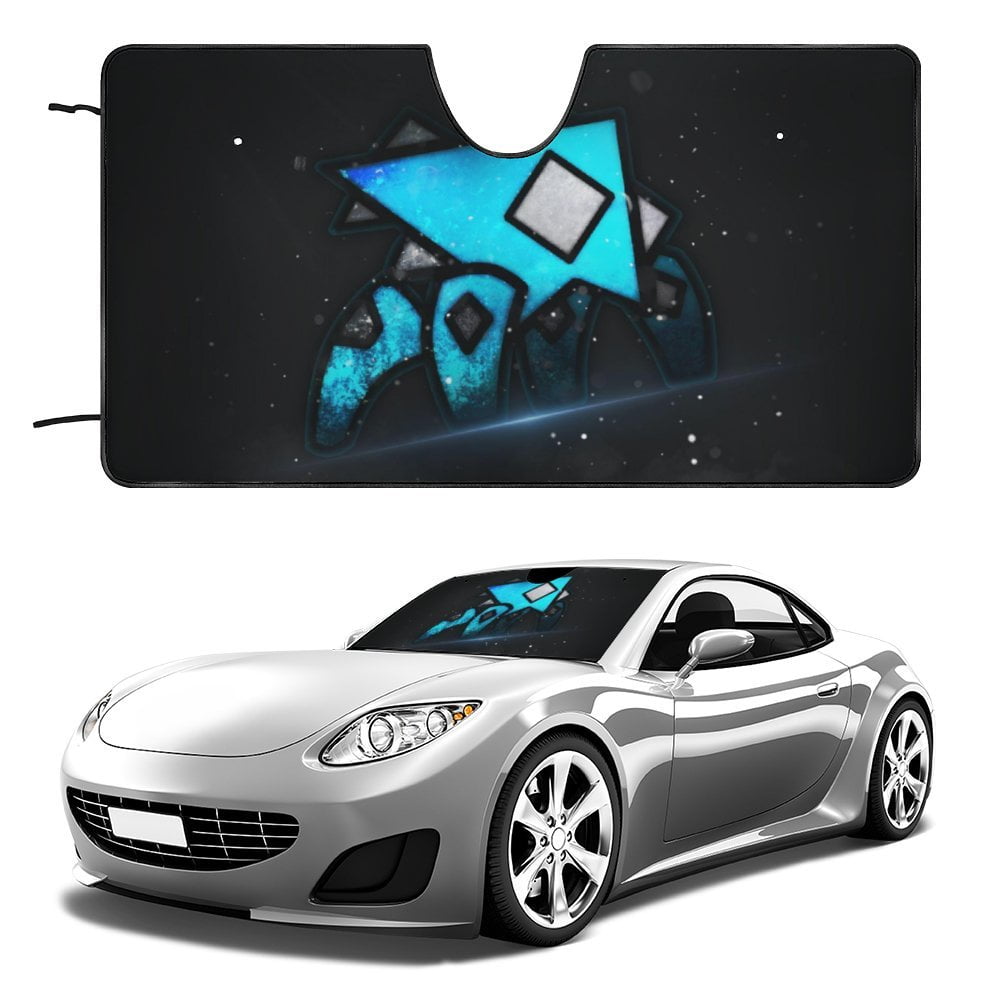 Geometry Dash Car Windshield Sun Shade, Foldable Sun Shade for Car ...
